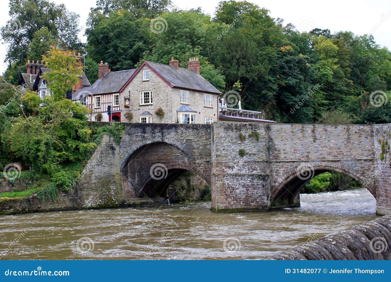Ludford Bridge stock image. Image of bridge, wall, site - 31482077