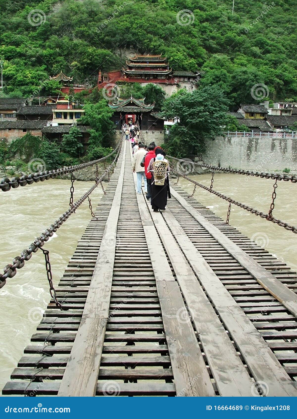 Luding Bridge stock image. Image of bridge, sichuan, ganzi - 16664689