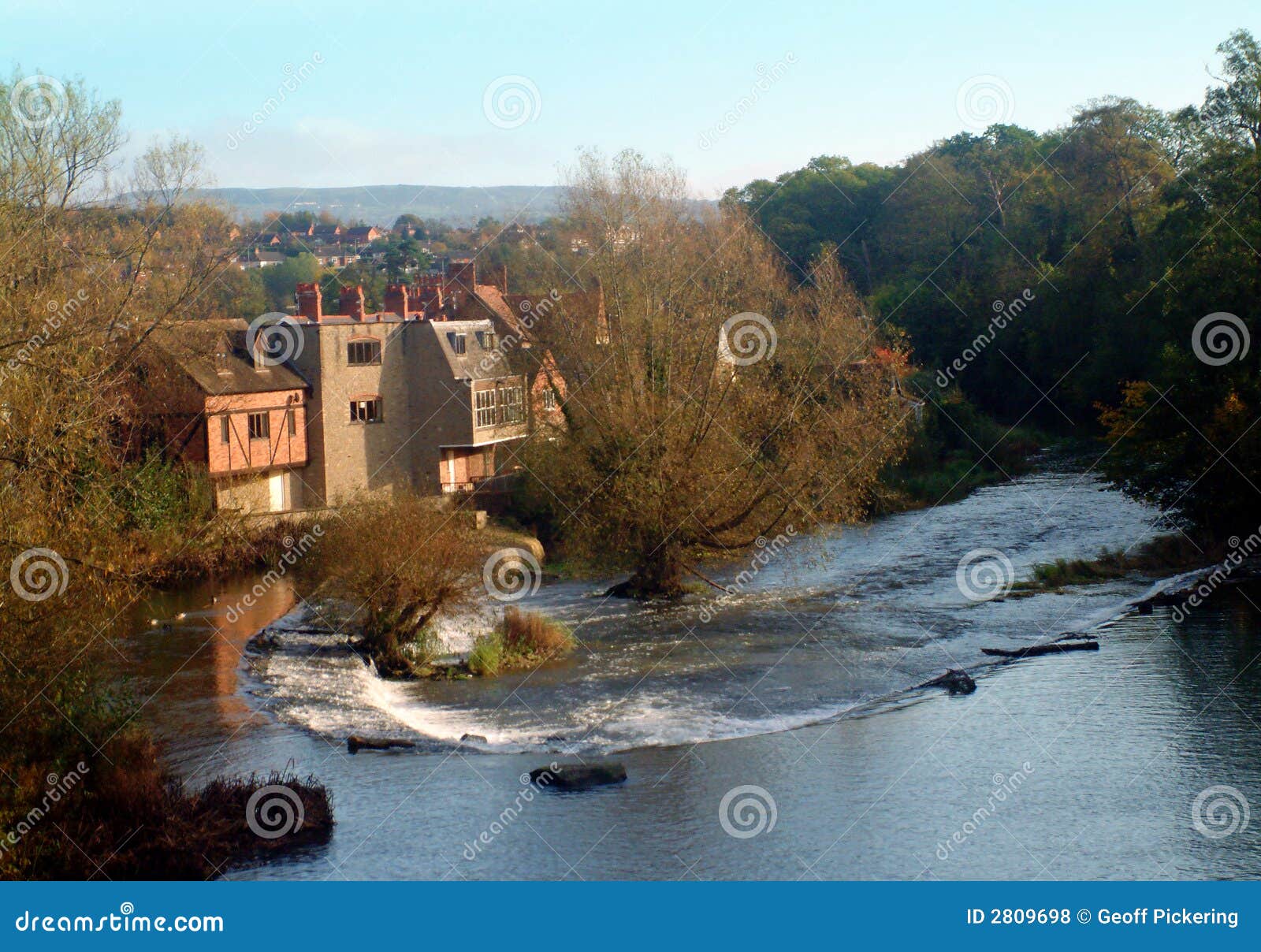 Ludlow stock photo. Image of urban, landscape, trees, buildings - 2809698