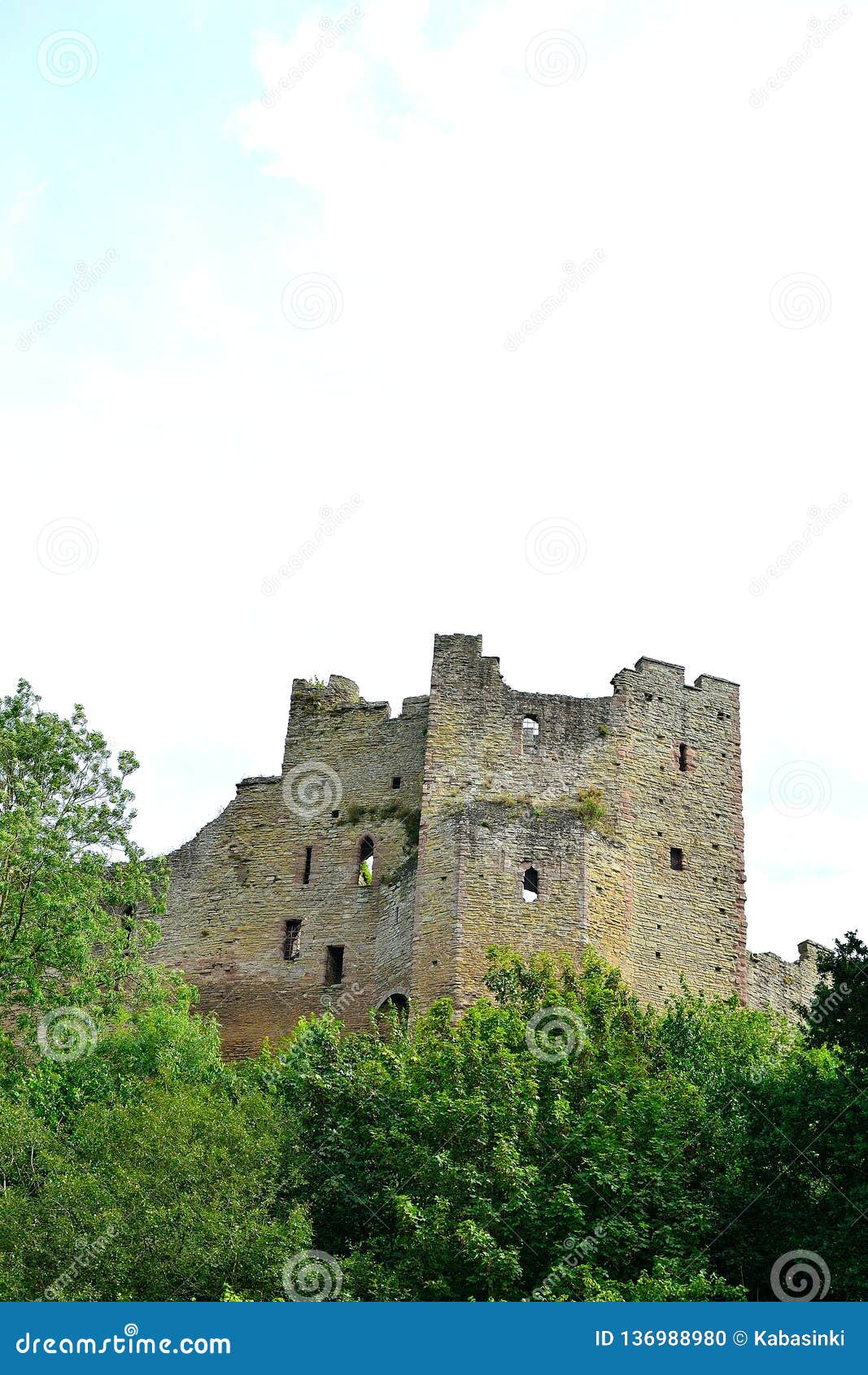 Ludlow castle in England stock photo. Image of landmarks - 136988980