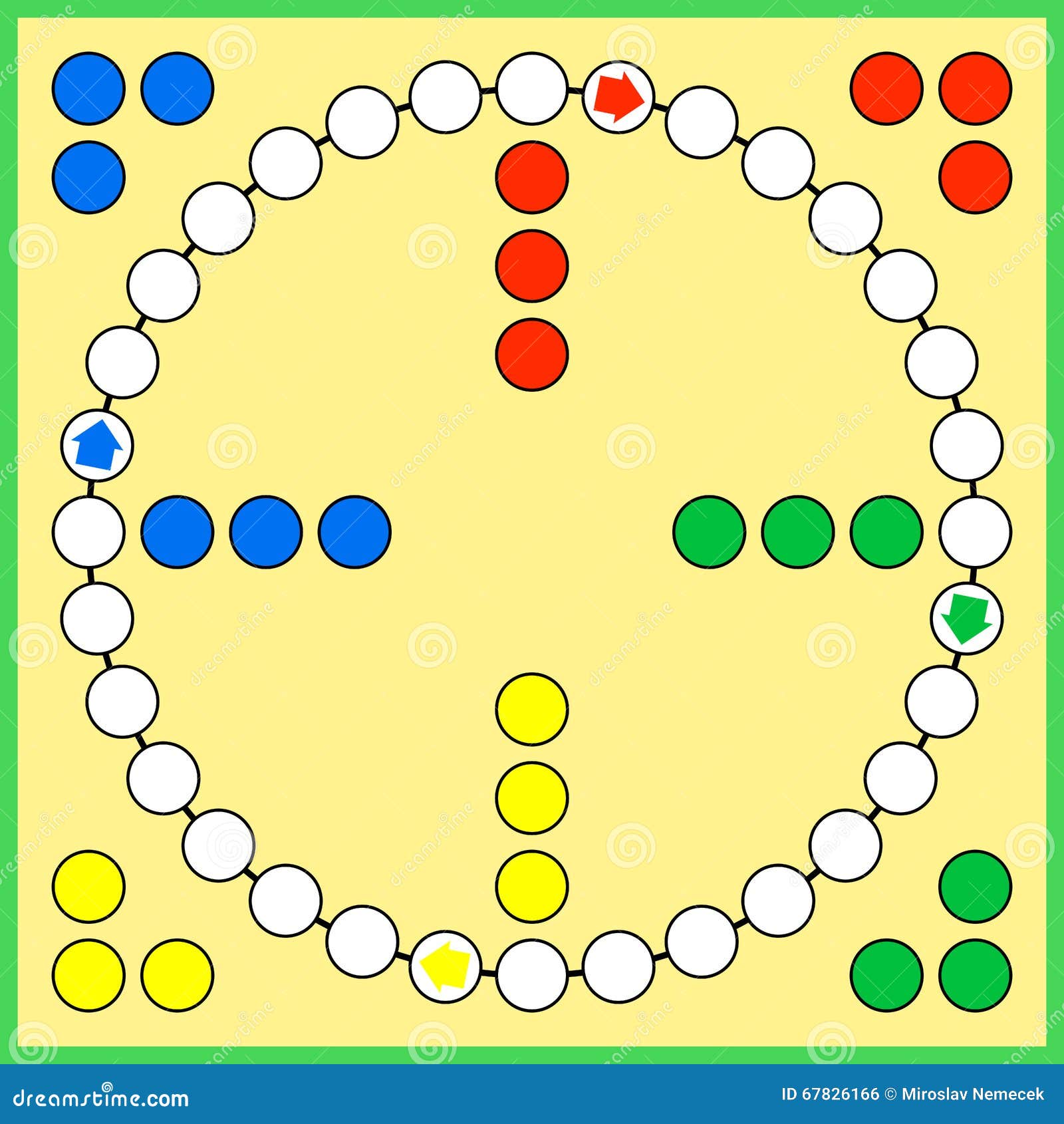 Ludo board game stock vector. Illustration of plan, ludo - 67826166