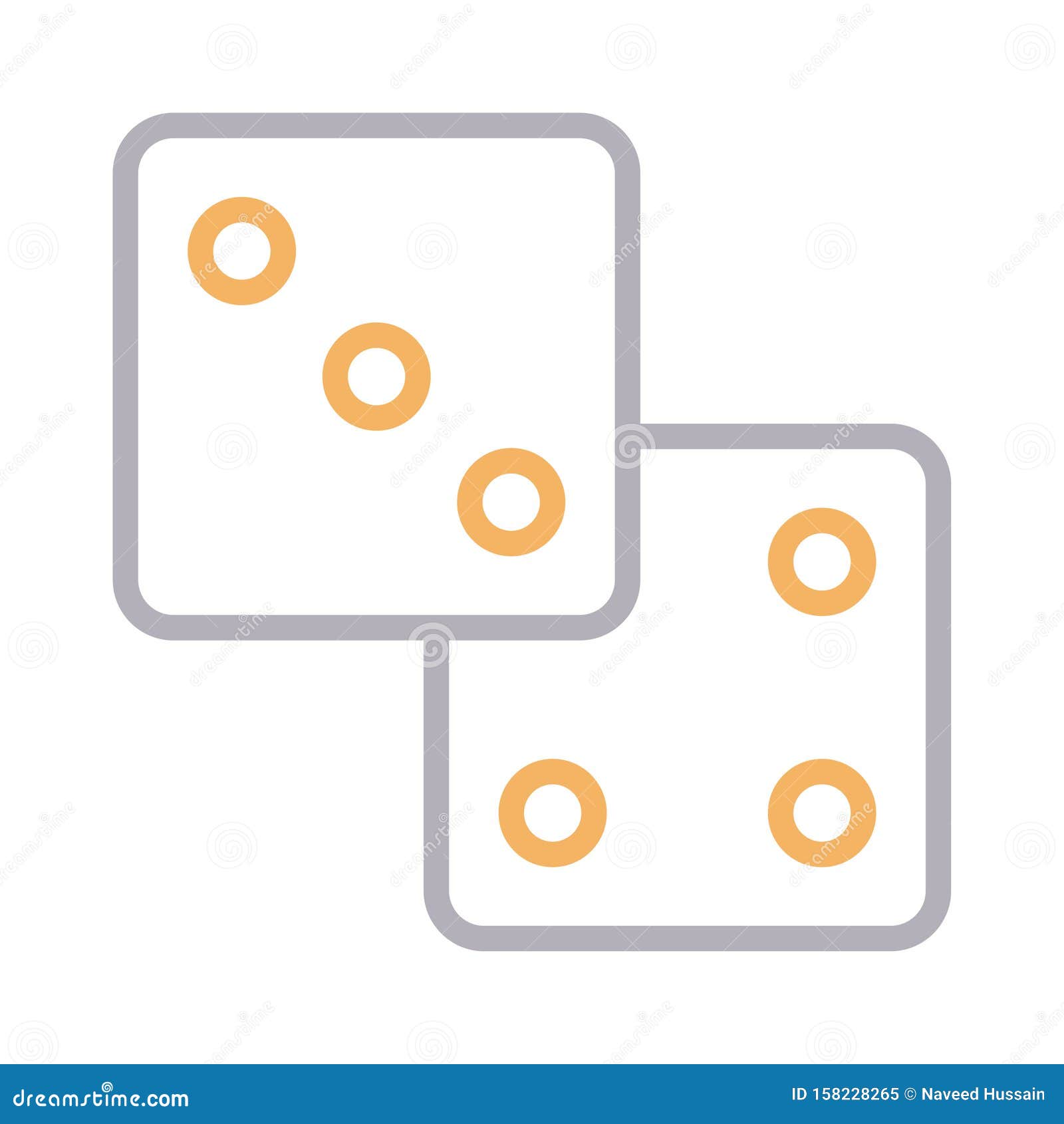 Ludo Color Line Vector Icon Stock Illustration - Illustration of ...