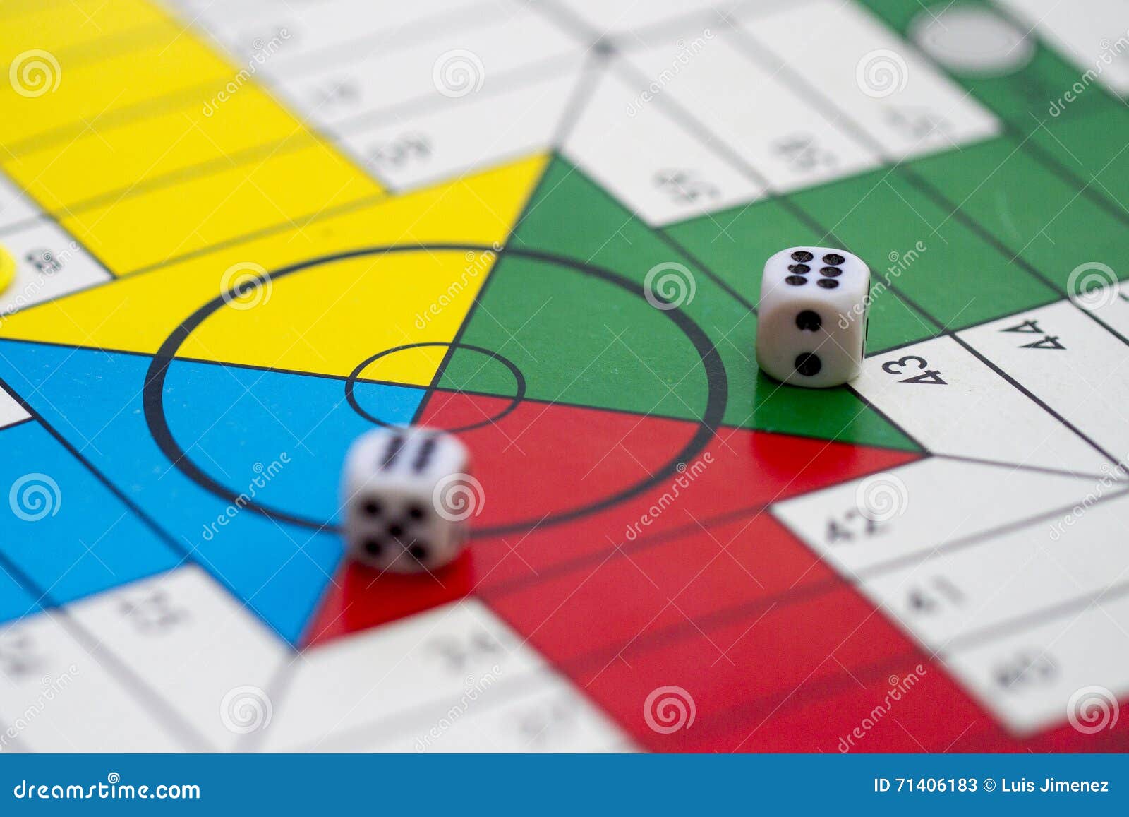 Ludo stock image. Image of numbers, yellow, parchashy - 71406183
