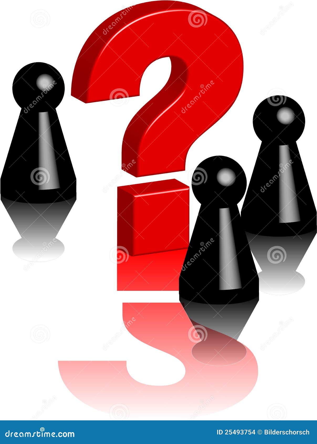 Figures With Question Marks Stock Photo | CartoonDealer.com #39338574