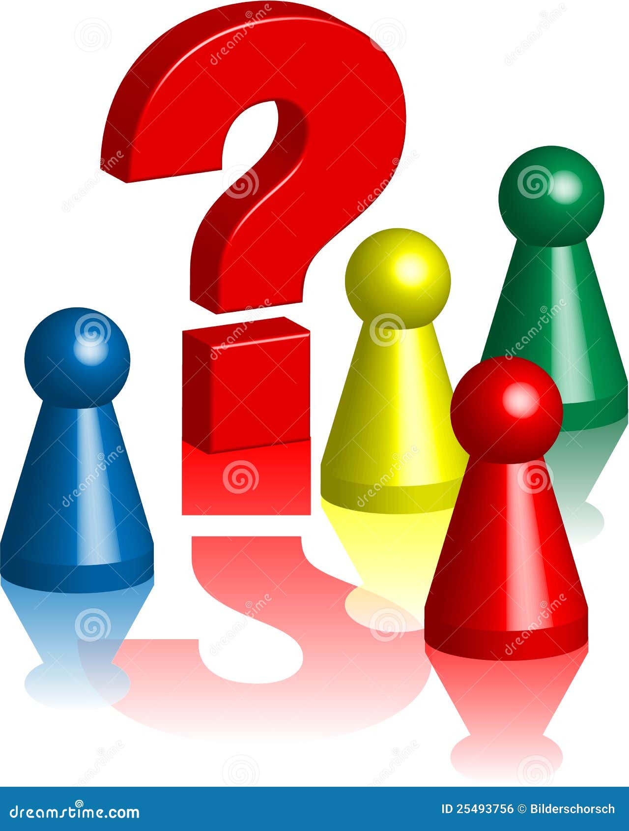Figures With Question Marks Stock Photo | CartoonDealer.com #39338574