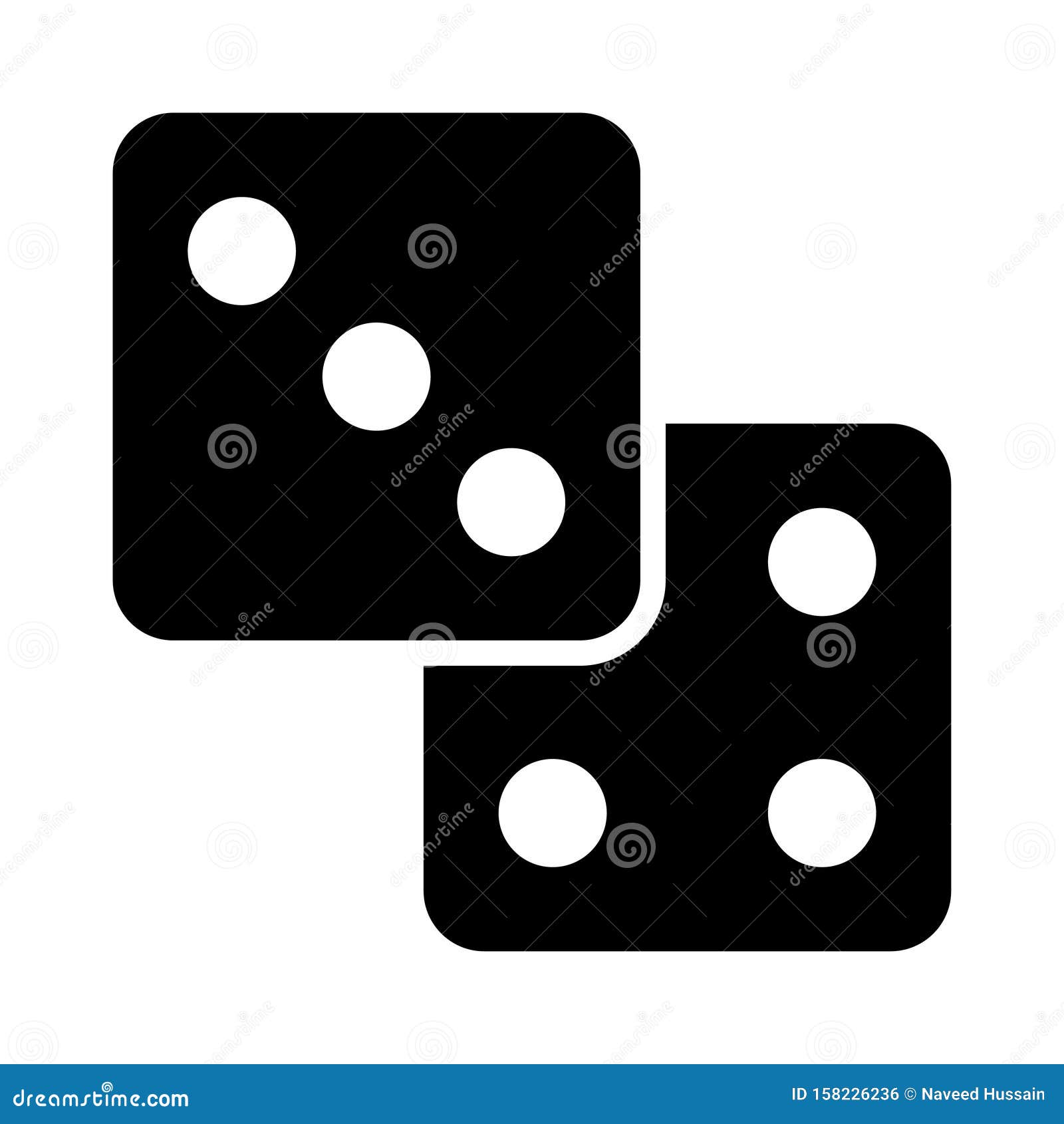 Ludo Glyph Flat Vector Icon Stock Vector - Illustration of choice ...