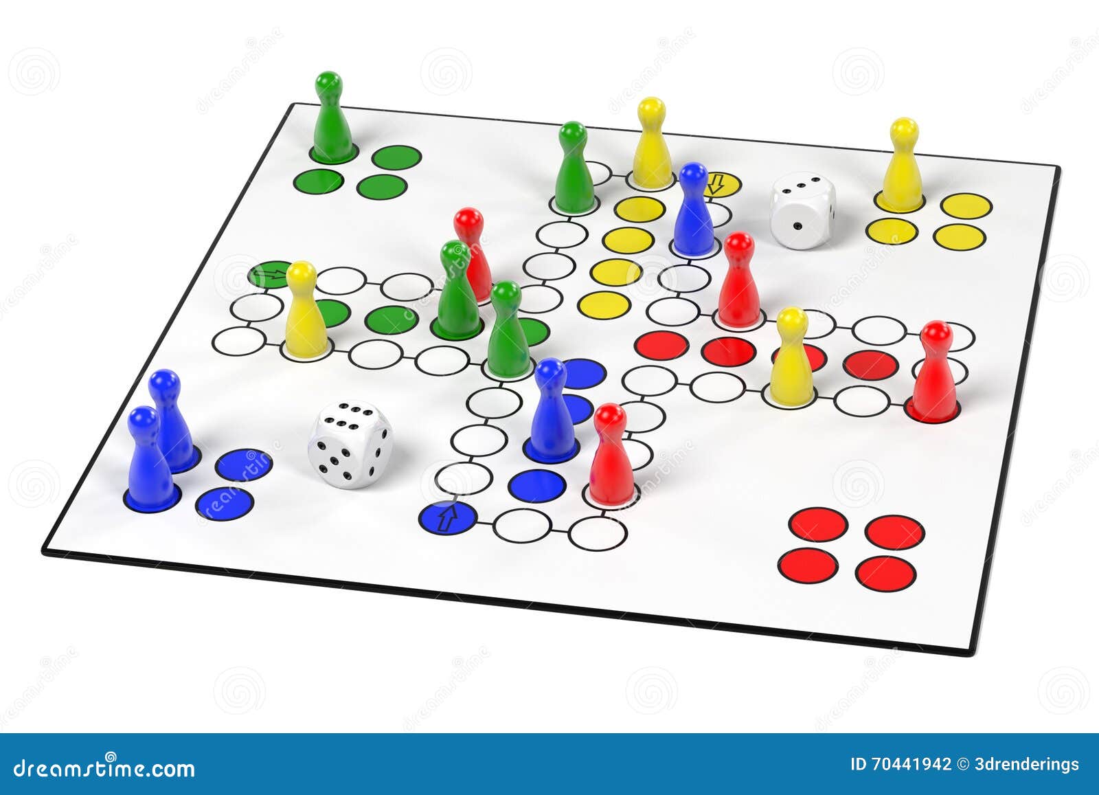 Ludo Game Board Cartoon Vector | CartoonDealer.com #273502959