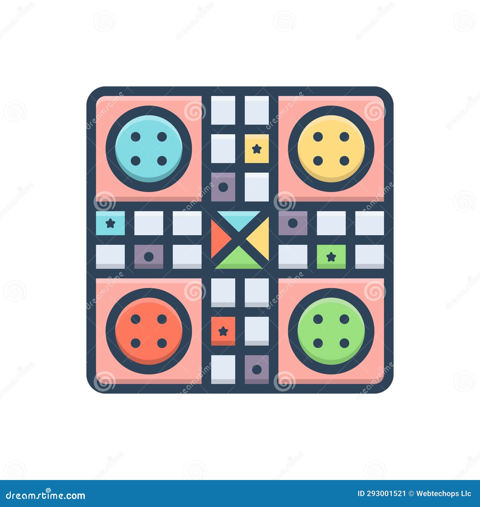 Color Illustration Icon for Ludo, Board Games and Dice Stock ...