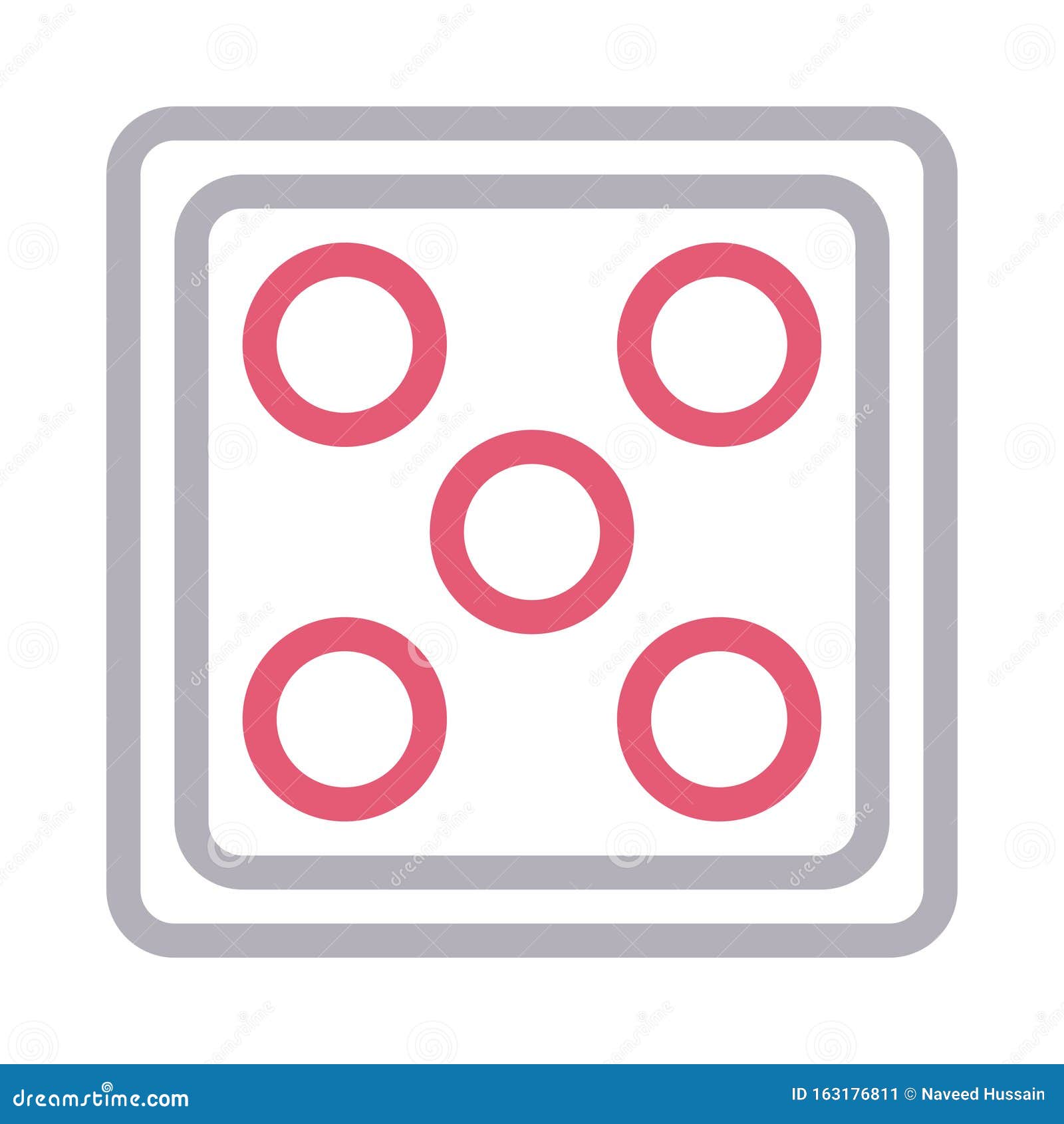 Ludo Vector Color Line Icon Stock Vector - Illustration of luck, color ...