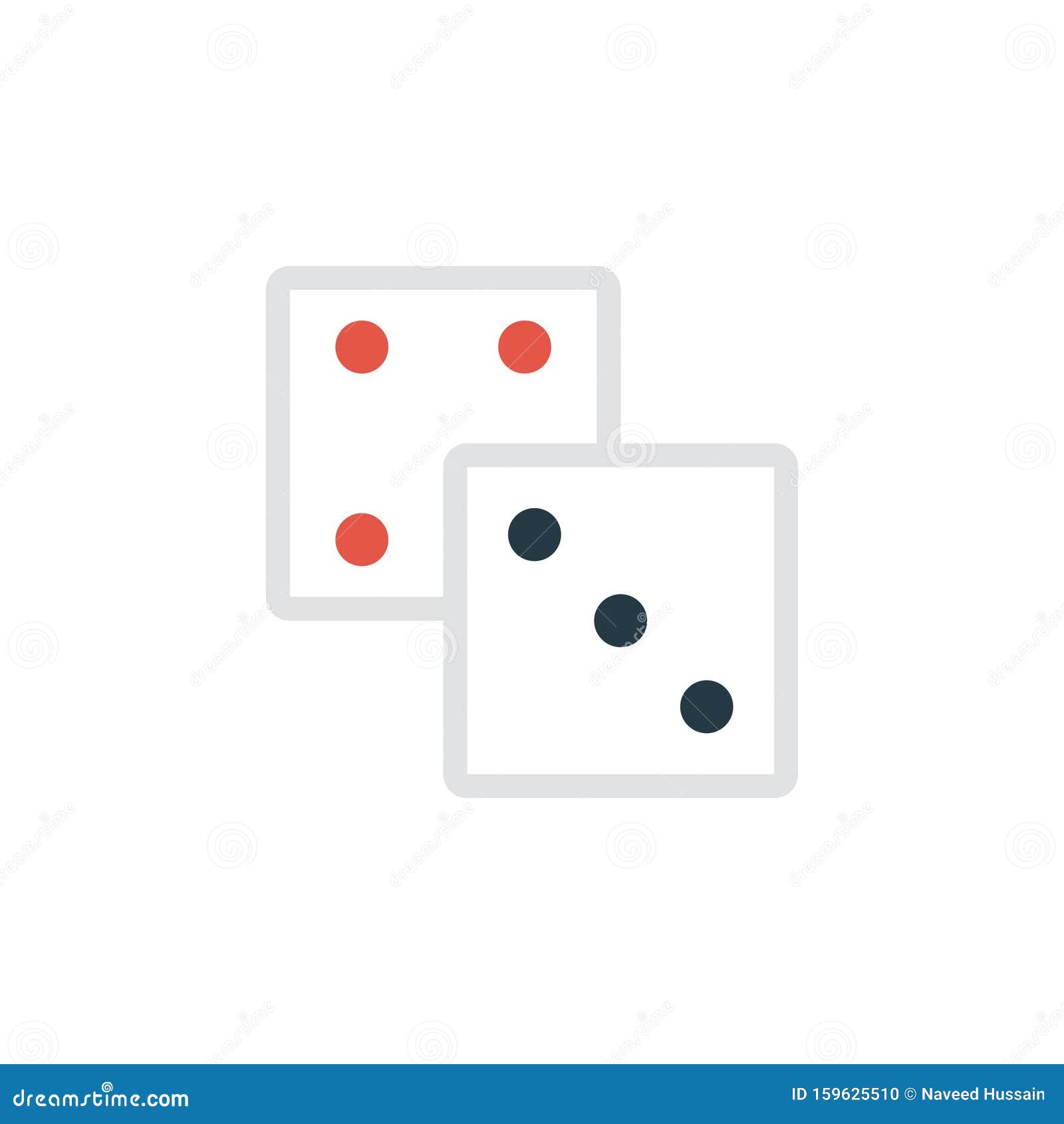 Ludo Reception Vector Flat Icon Stock Vector - Illustration of play ...