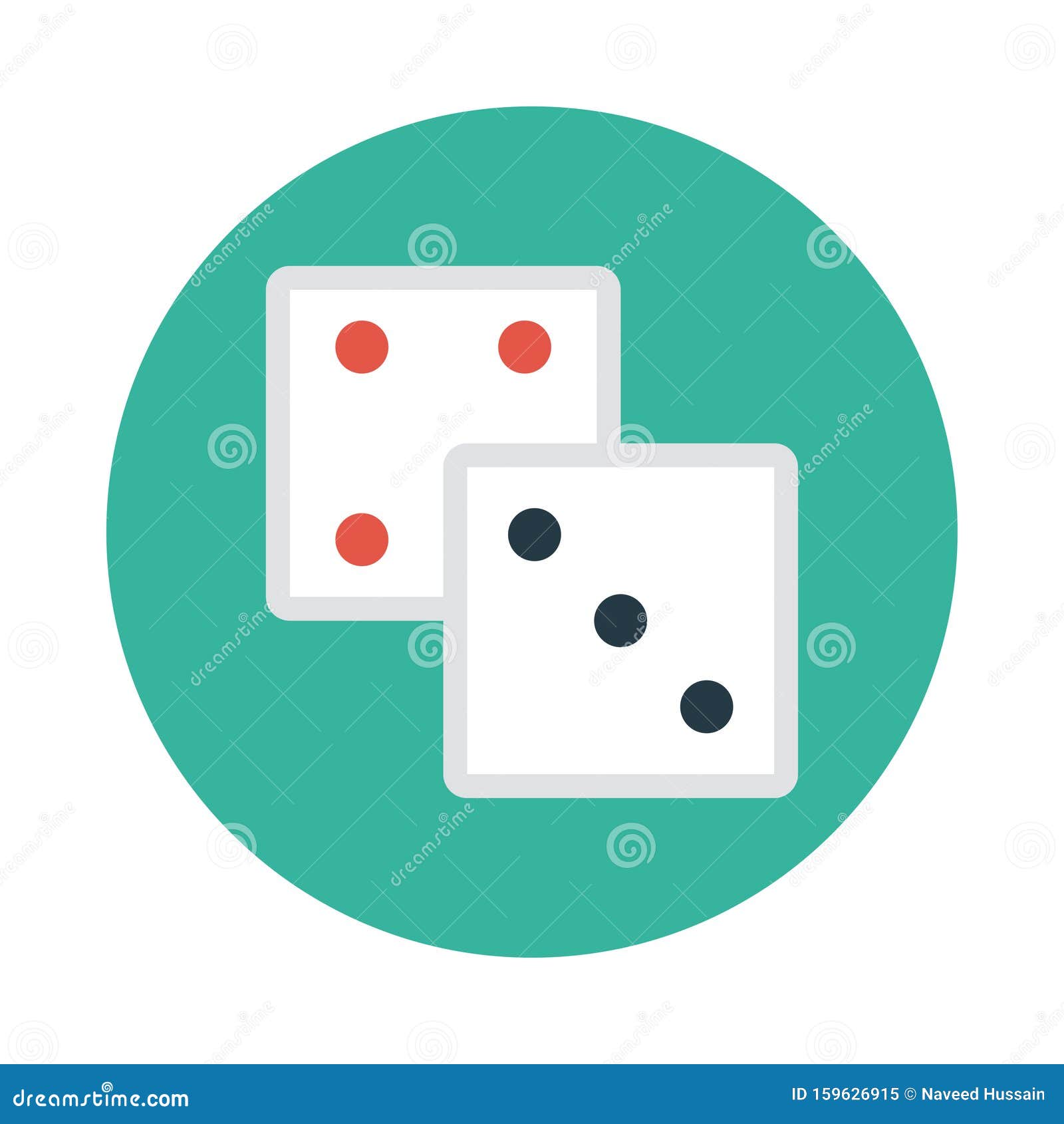 Ludo Reception Vector Flat Icon Stock Vector - Illustration of ...