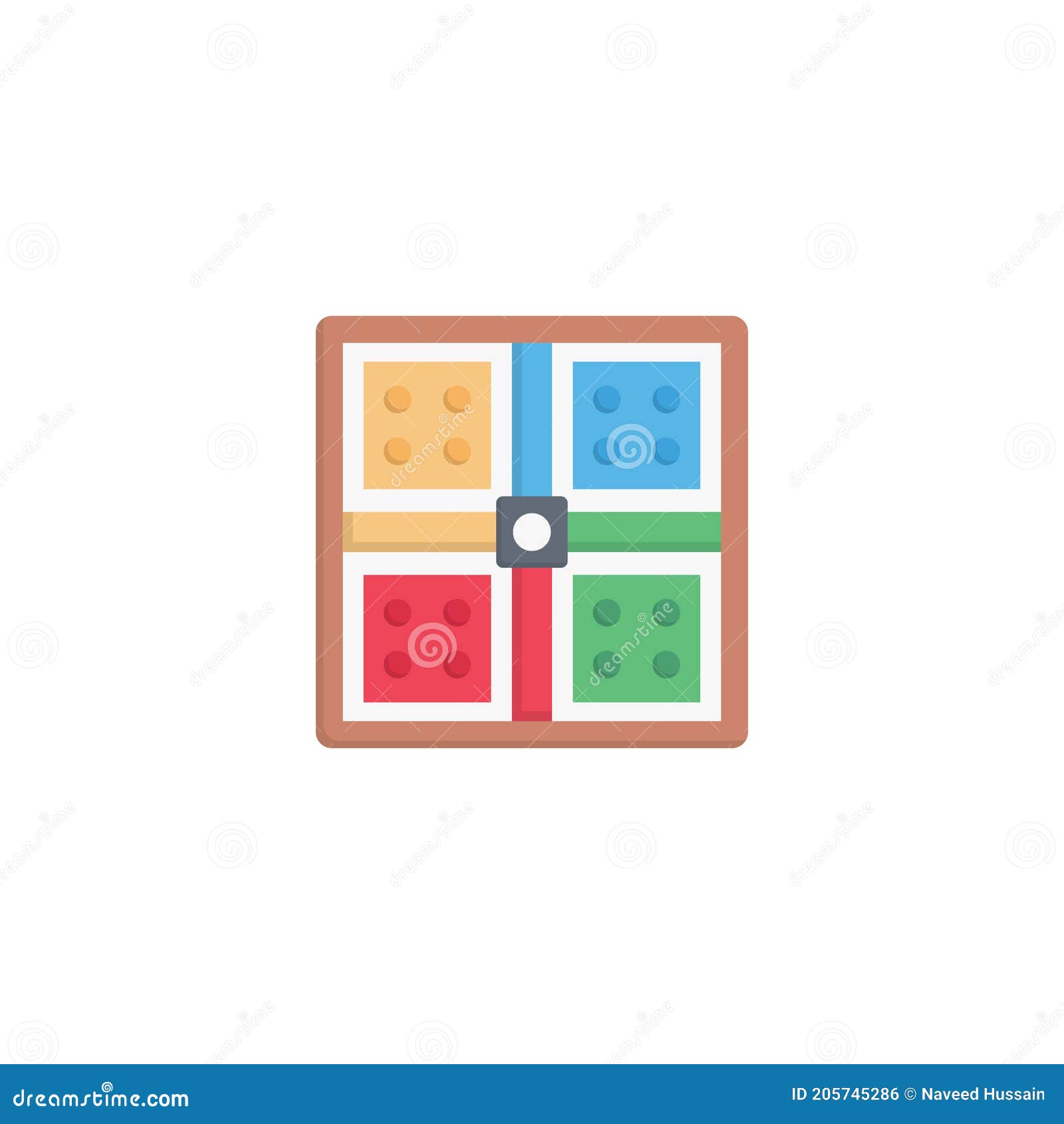 Ludo Vector.An Indoor Game Of Ludo.Ludo Board Game.Ludo Game Vector ...