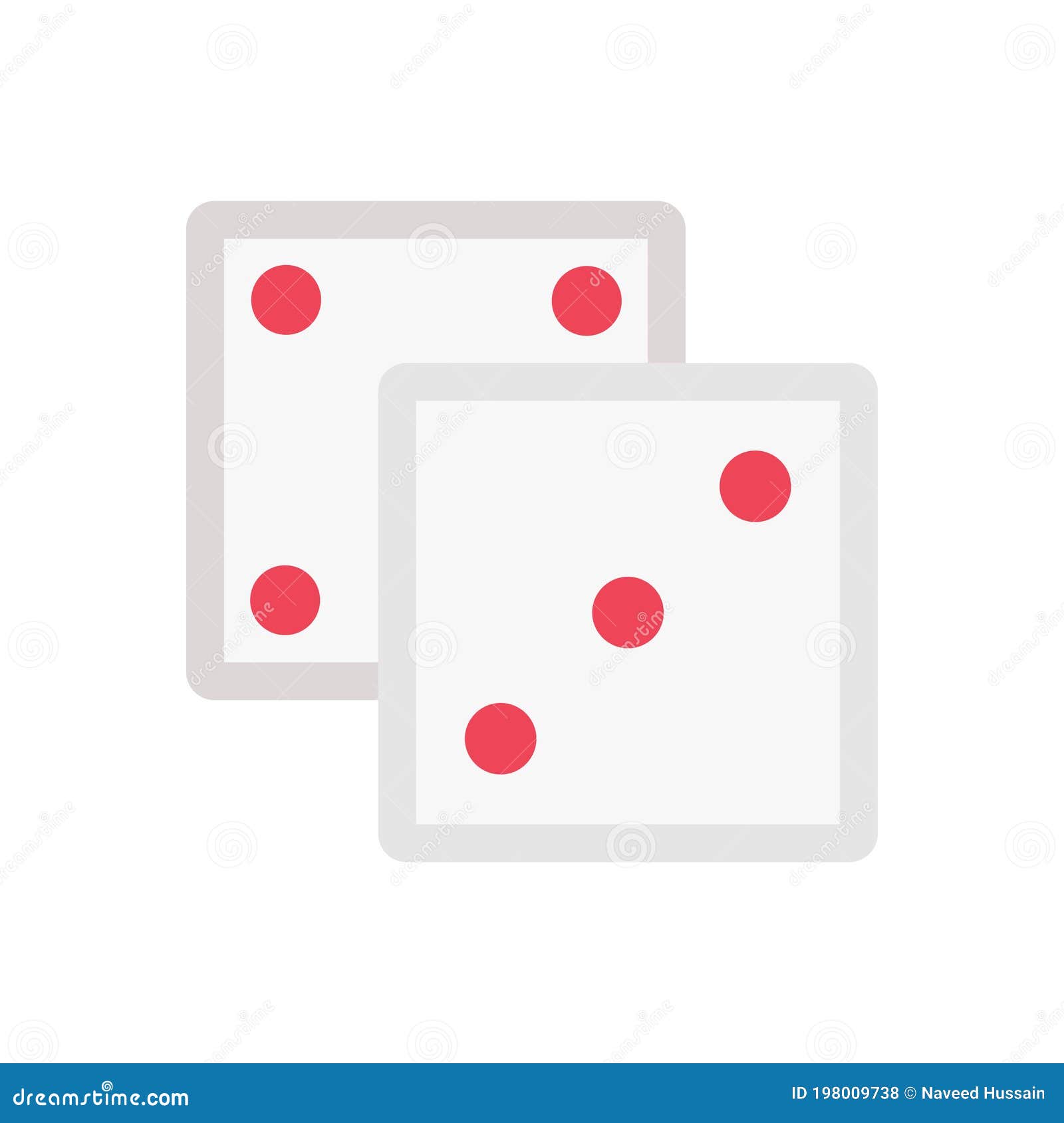 Ludo Vector Flat Colour Icon Stock Vector - Illustration of random ...