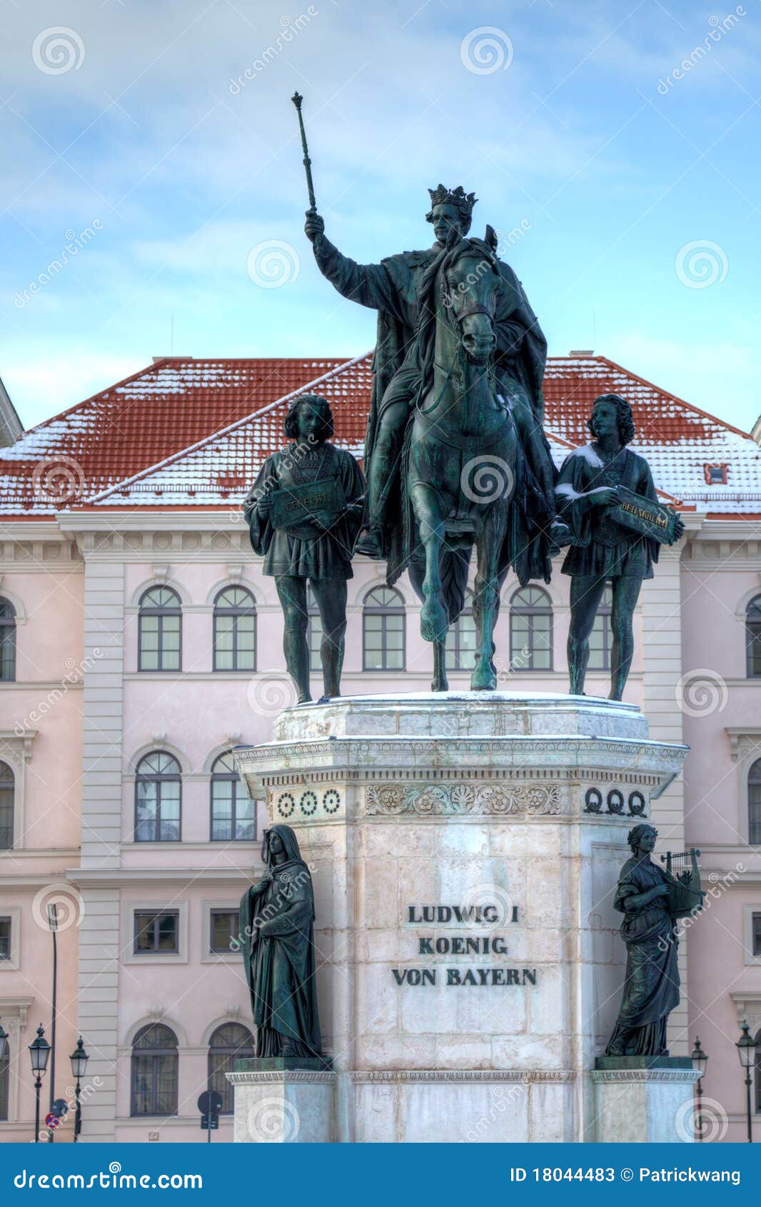 Ludwig I Statue Munich Germany Stock Image - Image of stone, bayern ...