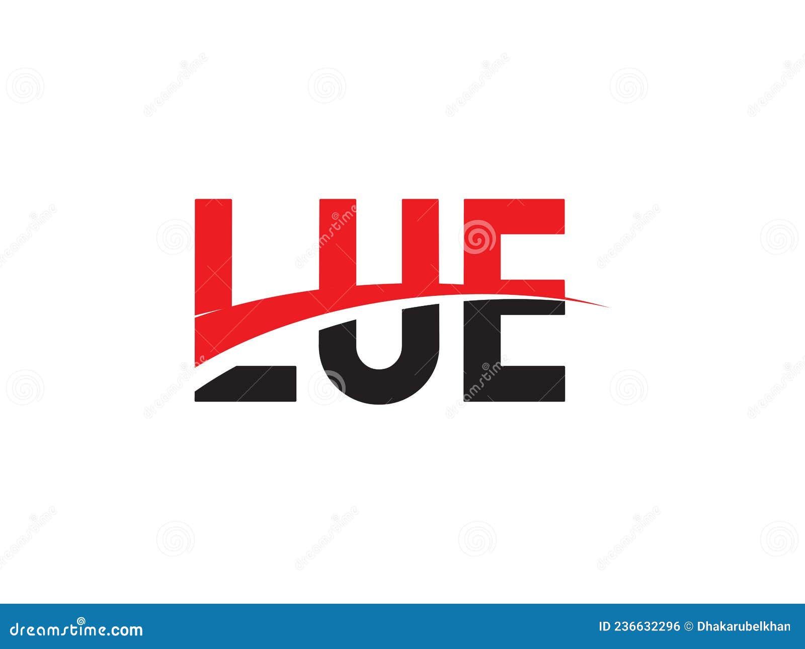 LUE Letter Initial Logo Design Stock Vector - Illustration of style ...