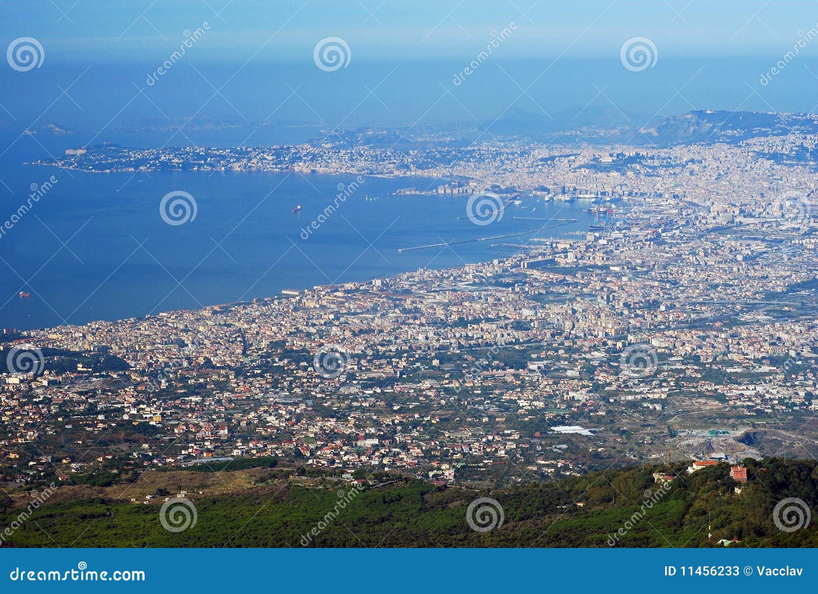 Luftaufnahme Der Neapel-Stadt Stockbild - Bild von schön, panorama ...