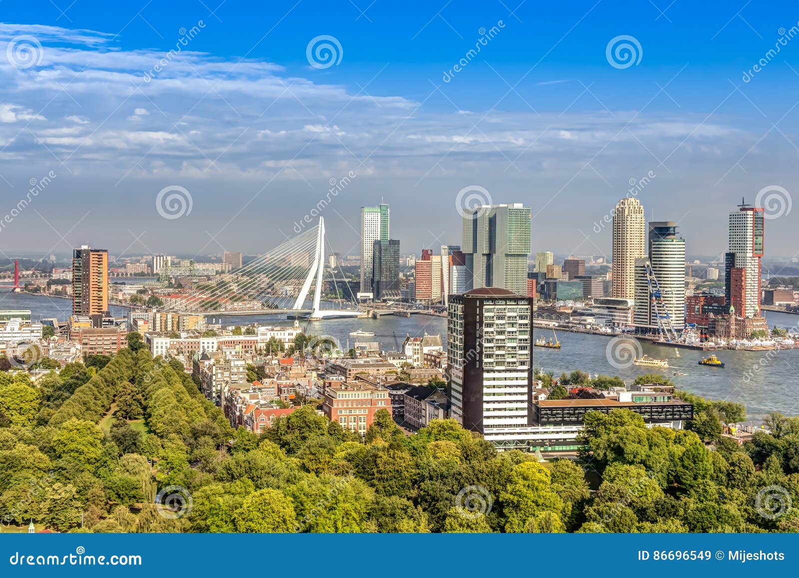 Luftaufnahme von Rotterdam redaktionelles stockbild. Bild von aufbau ...