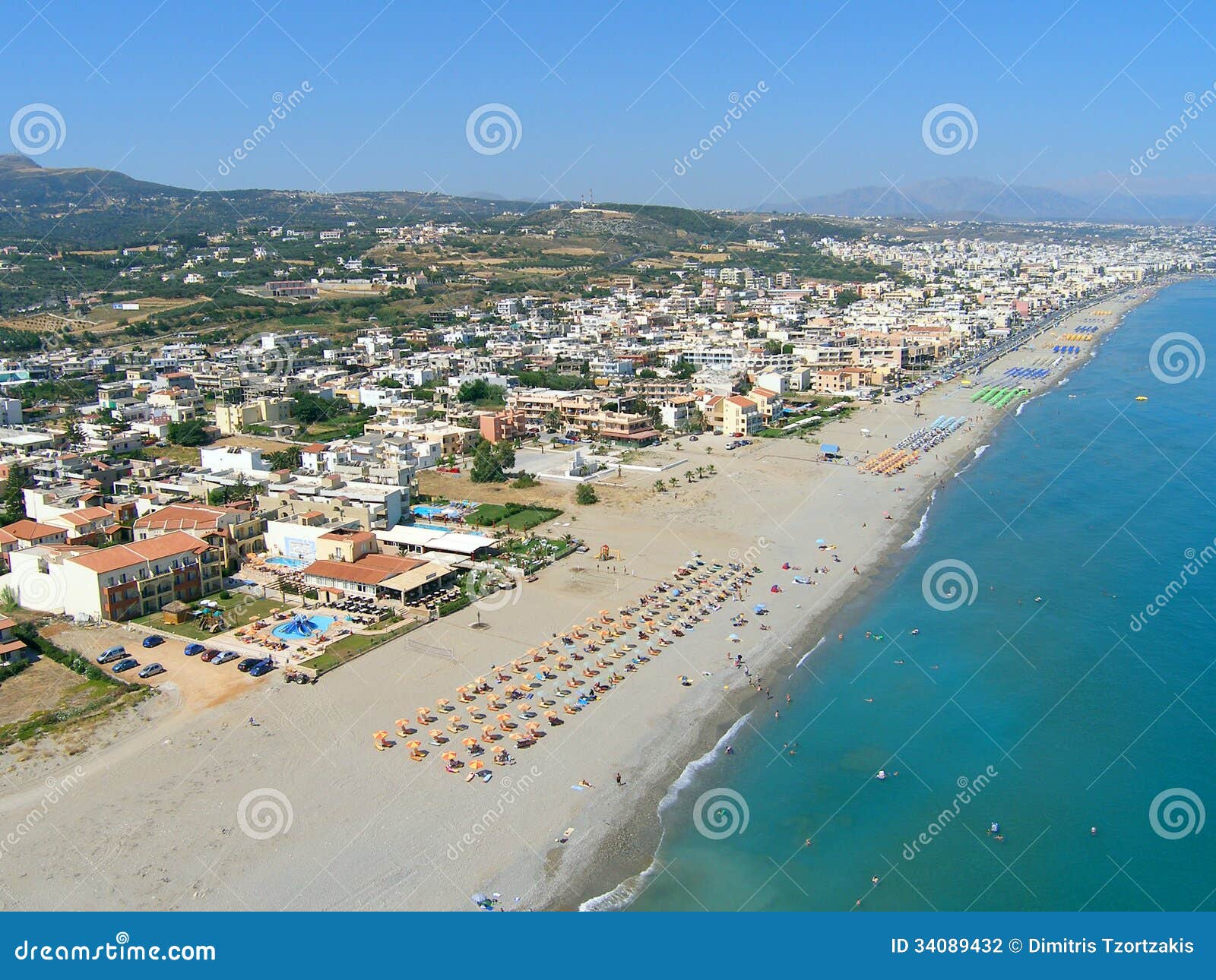 Luftbild, Rethymno-Strand, Kreta, Griechenland Stockfoto - Bild von ... Luftbild, Rethymno-Strand, Kreta, Griechenland Stockfoto - Bild von ...