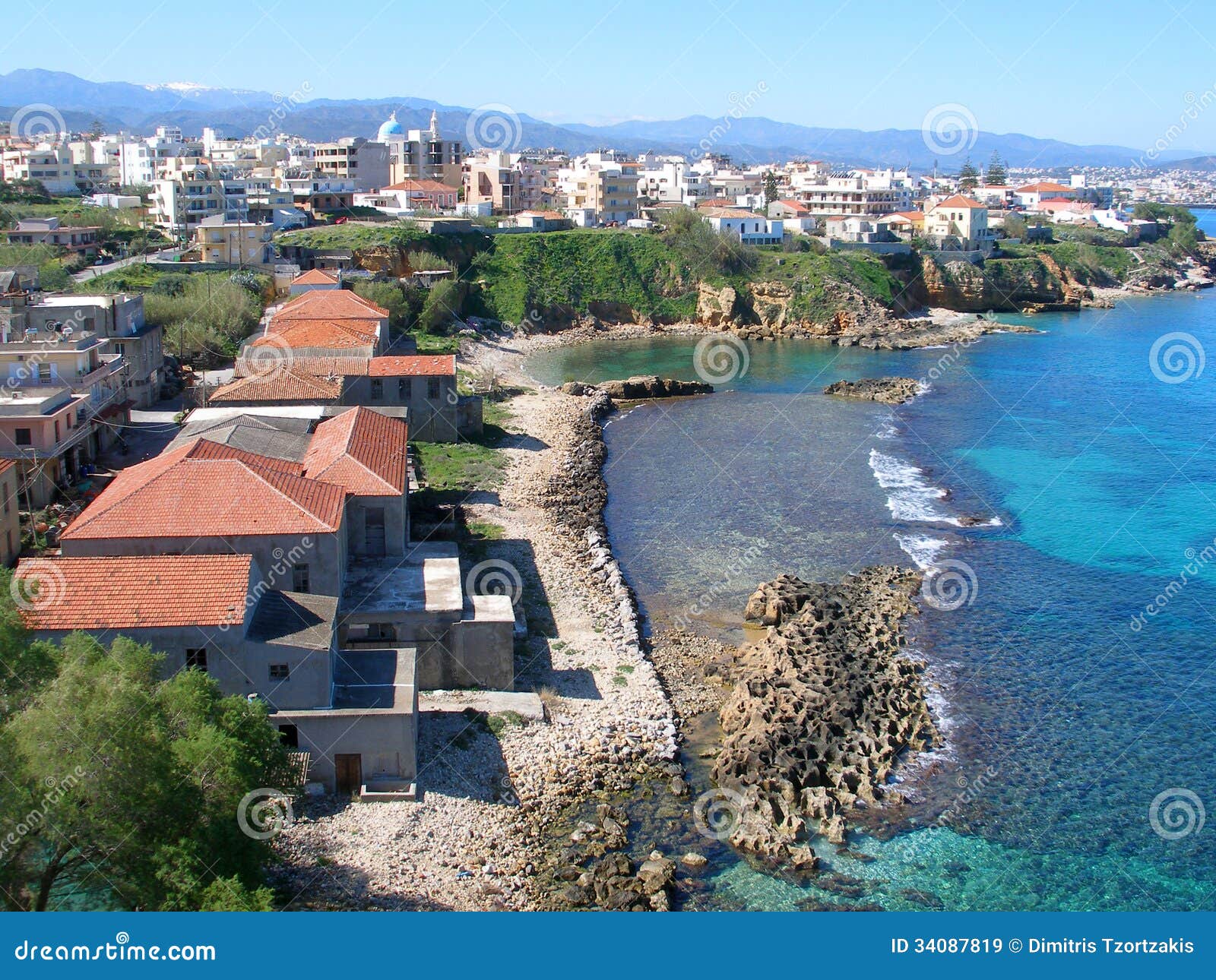 Luftbild, Tabakaria, Chania, Kreta, Griechenland Stockbild - Bild von ...