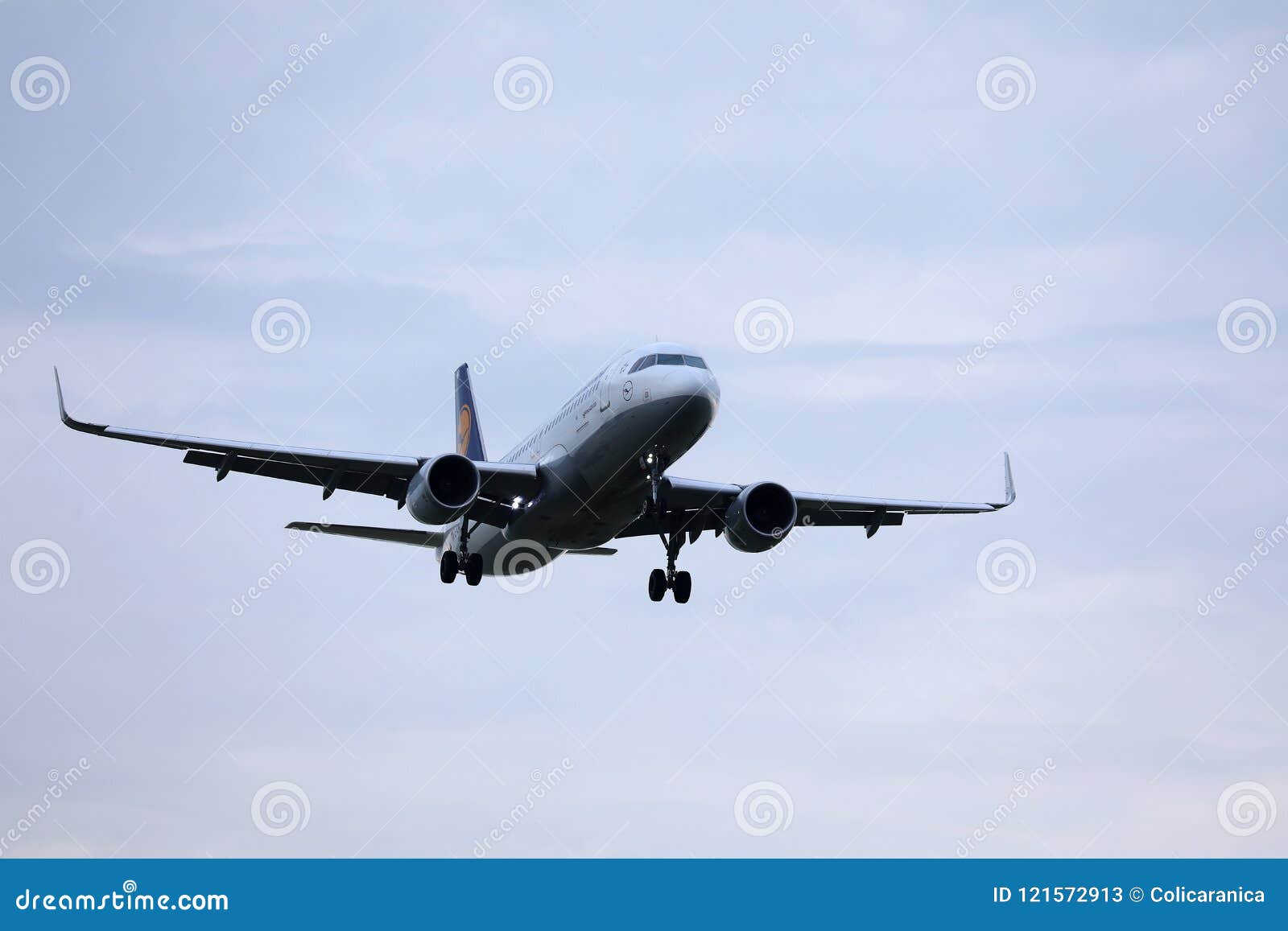 Lufthansa Plane Flying Up in the Sky Editorial Stock Photo - Image of ...