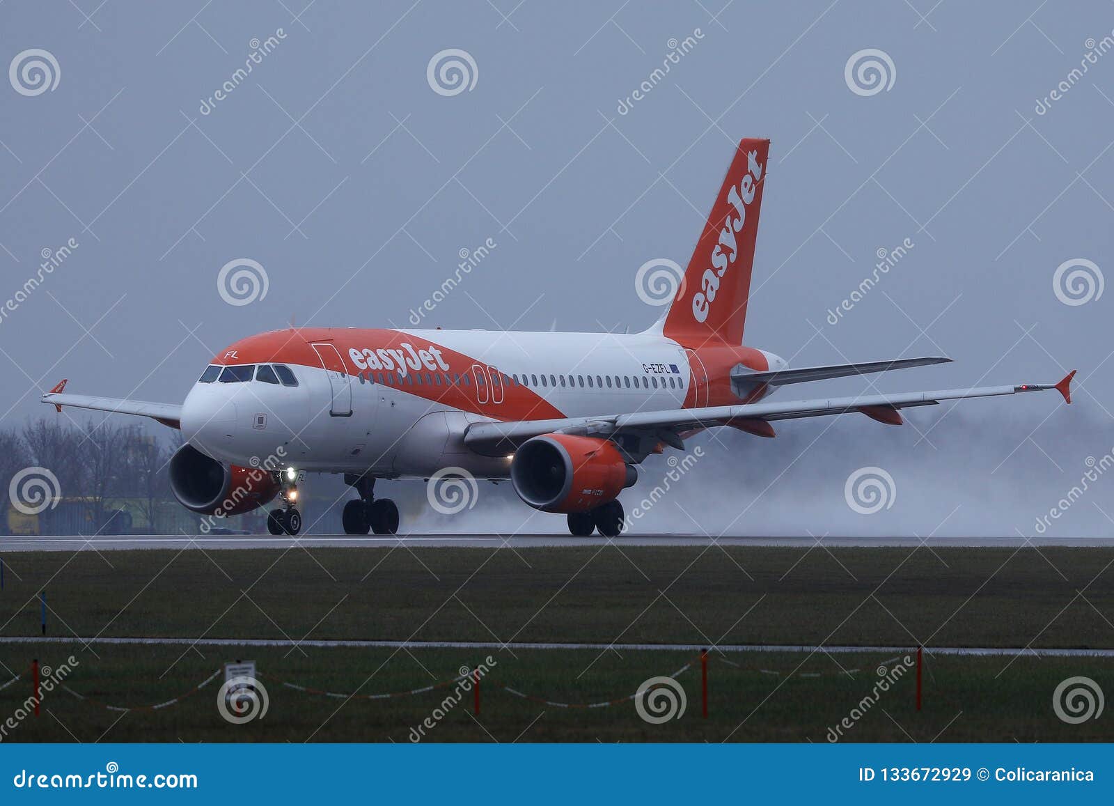 EasyJet Plane Taking Off from Runway Editorial Stock Image - Image of ...