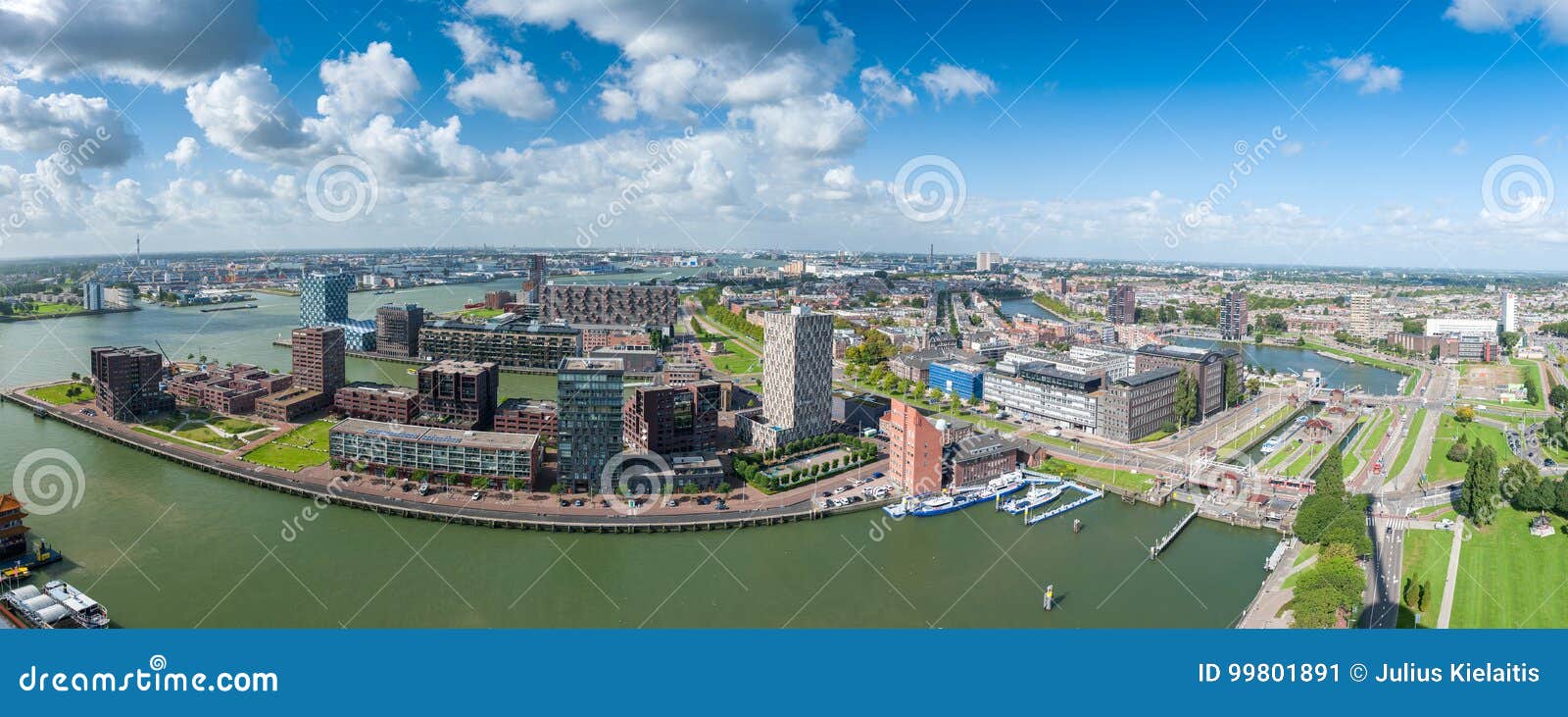 Luftpanoramablick Von Rotterdam-Hafen Redaktionelles Foto - Bild von ...