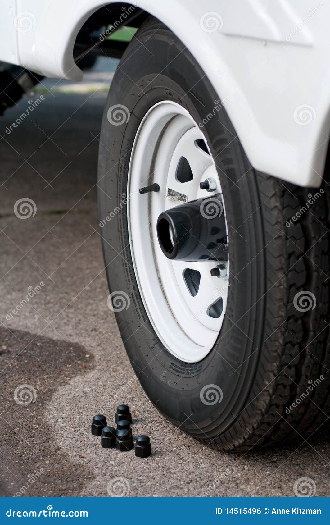 Lug Nuts stock photo. Image of cement, vehicle, black - 14515496