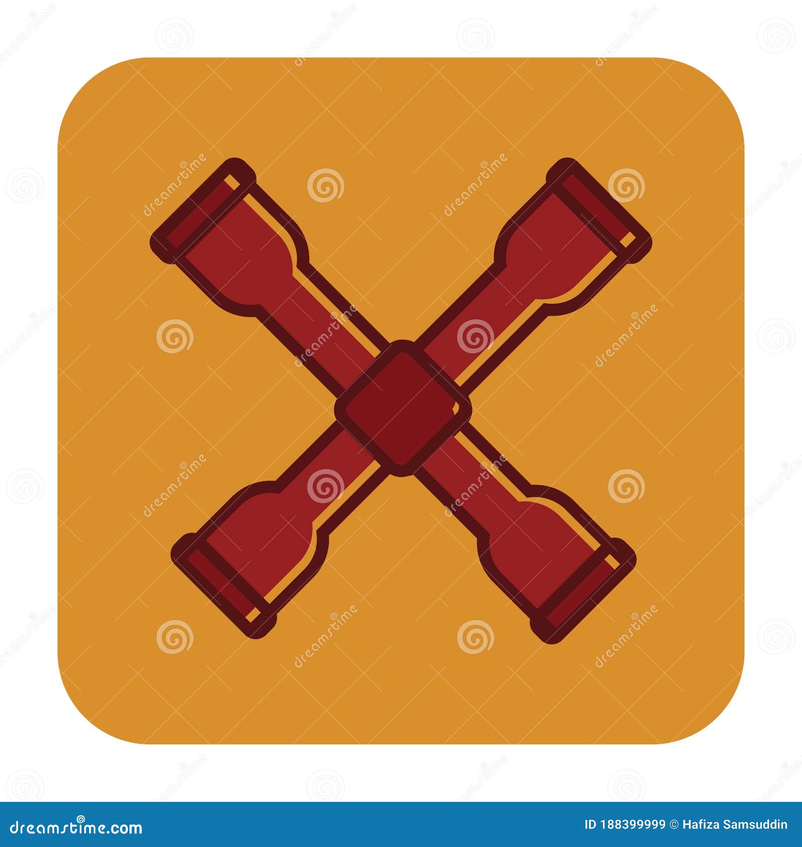 Lug Wrench. Vector Illustration Decorative Design Stock Vector ...