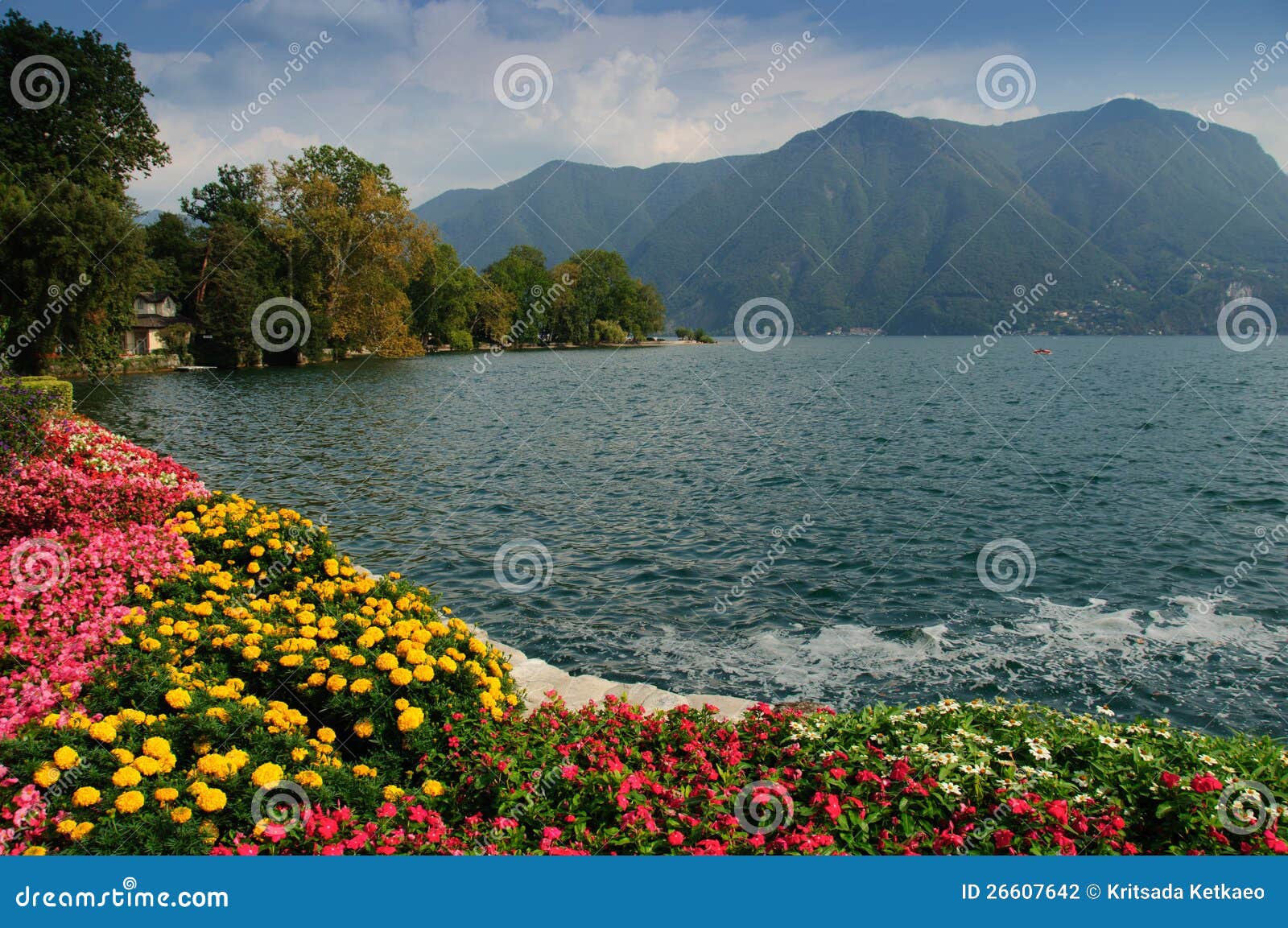 Lugano-Switzerland stock photo. Image of summer, hill - 26607642