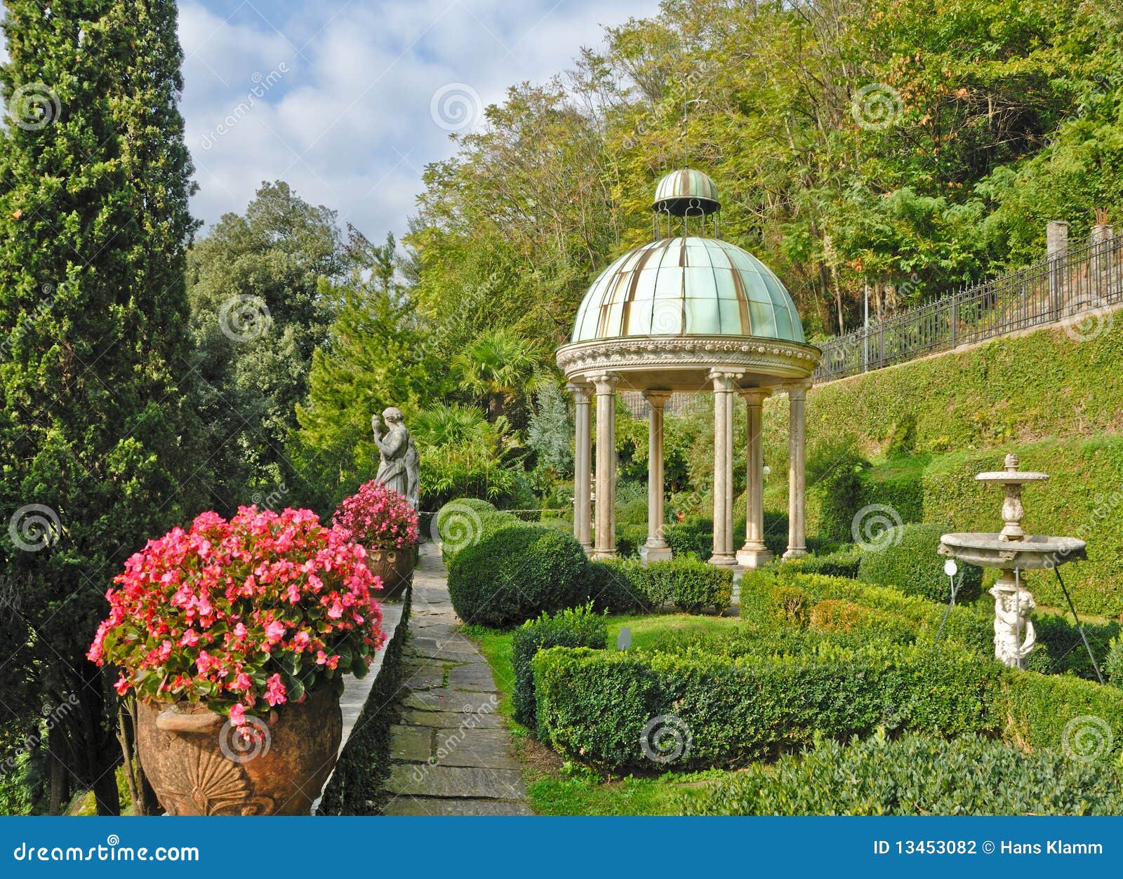 Lugano van het meer Park stock foto. Image of luxe, meer - 13453082