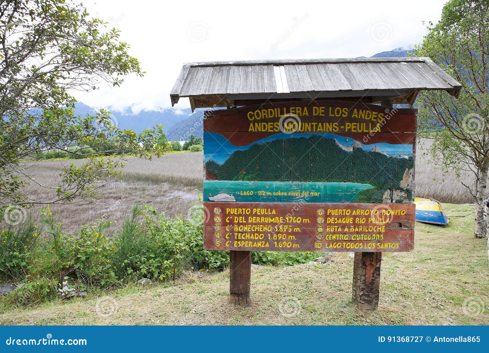 Lugar de Peulla, Chile fotografía editorial. Imagen de lugar - 91368727