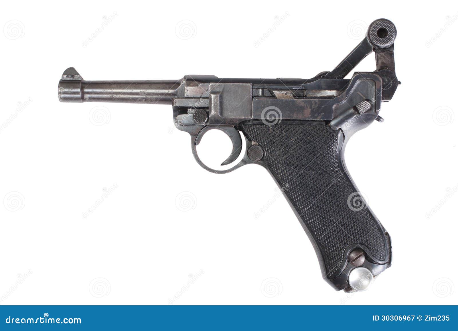 Luger Parabellum Automatic Pistol In A Hands Royalty-Free Stock Photo ...