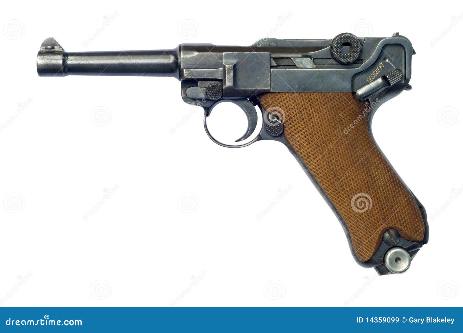 Luger P08 Pistol Royalty Free Stock Images - Image: 14359099