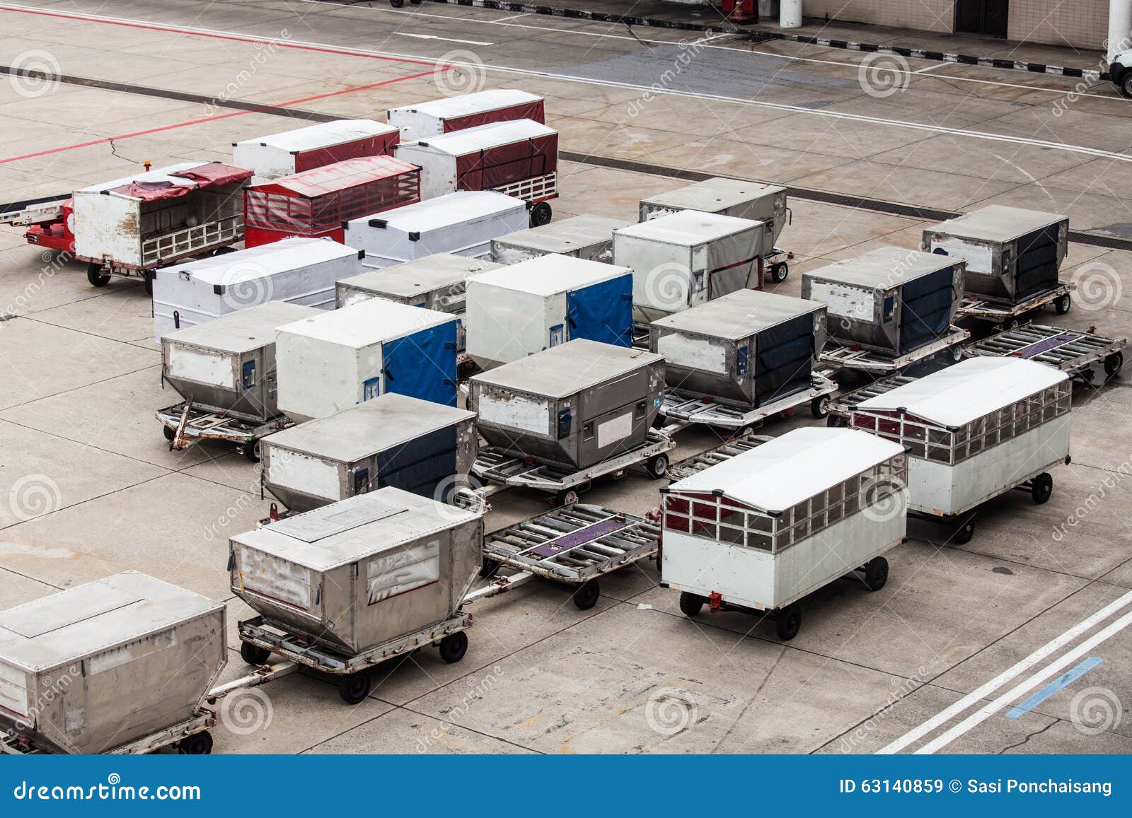 Luggage containers stock image. Image of baggage, preparation - 63140859