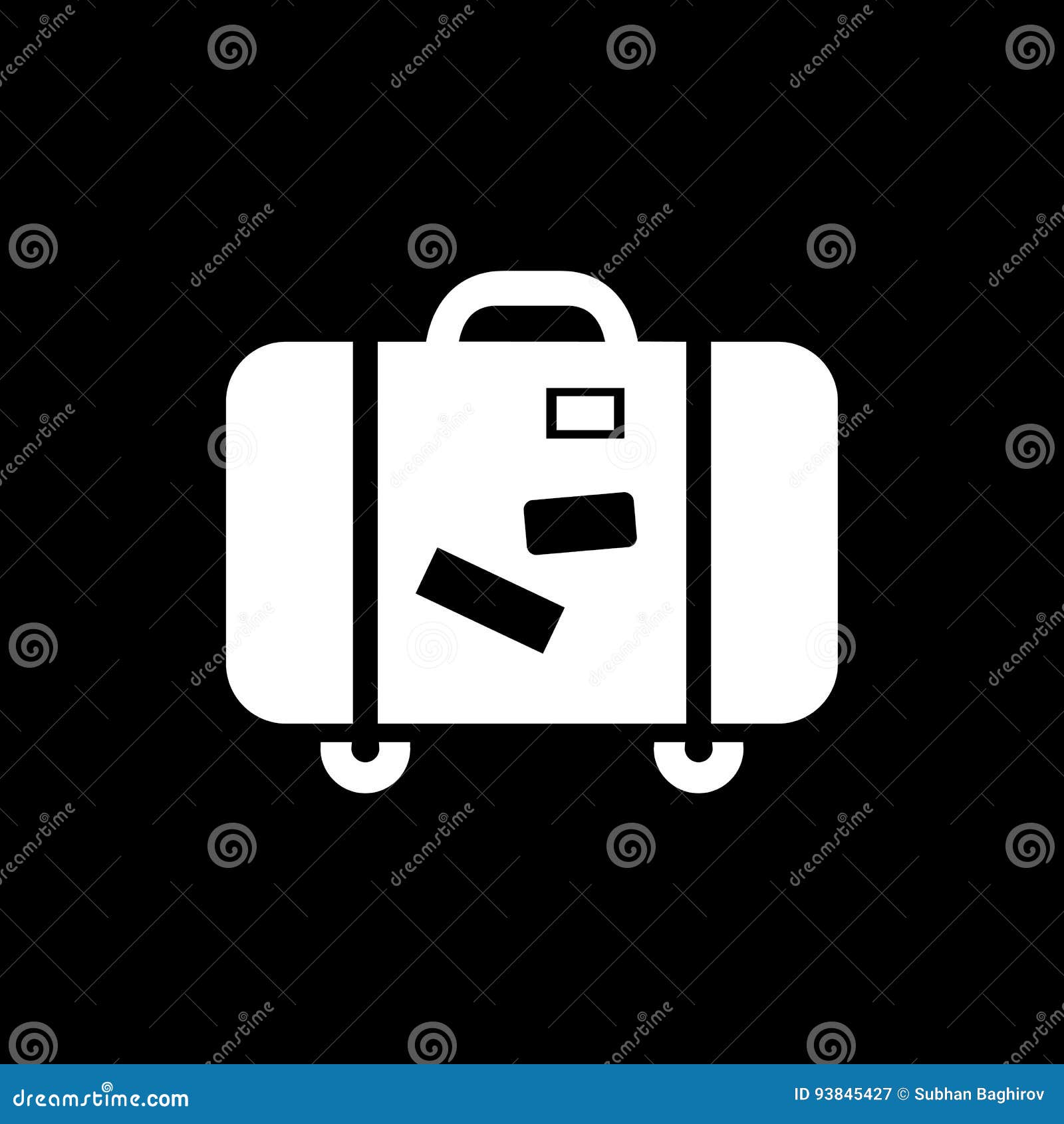 Luggage Icon Simple Flat Style Vector Illustration. Baggage Symbol ...
