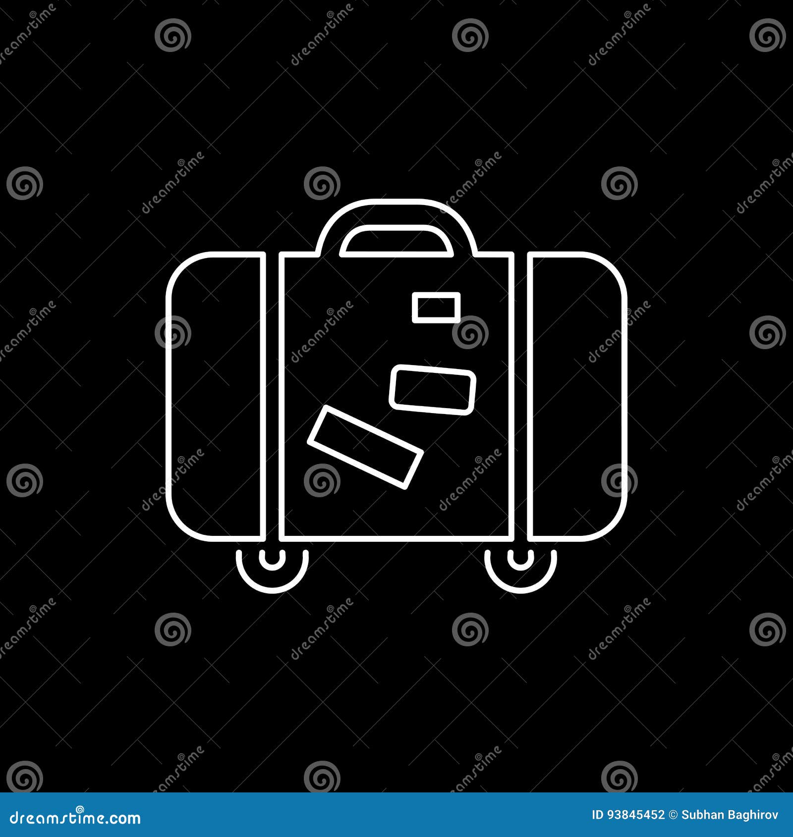 Luggage Icon Simple Flat Style Vector Illustration. Baggage Symbol ...