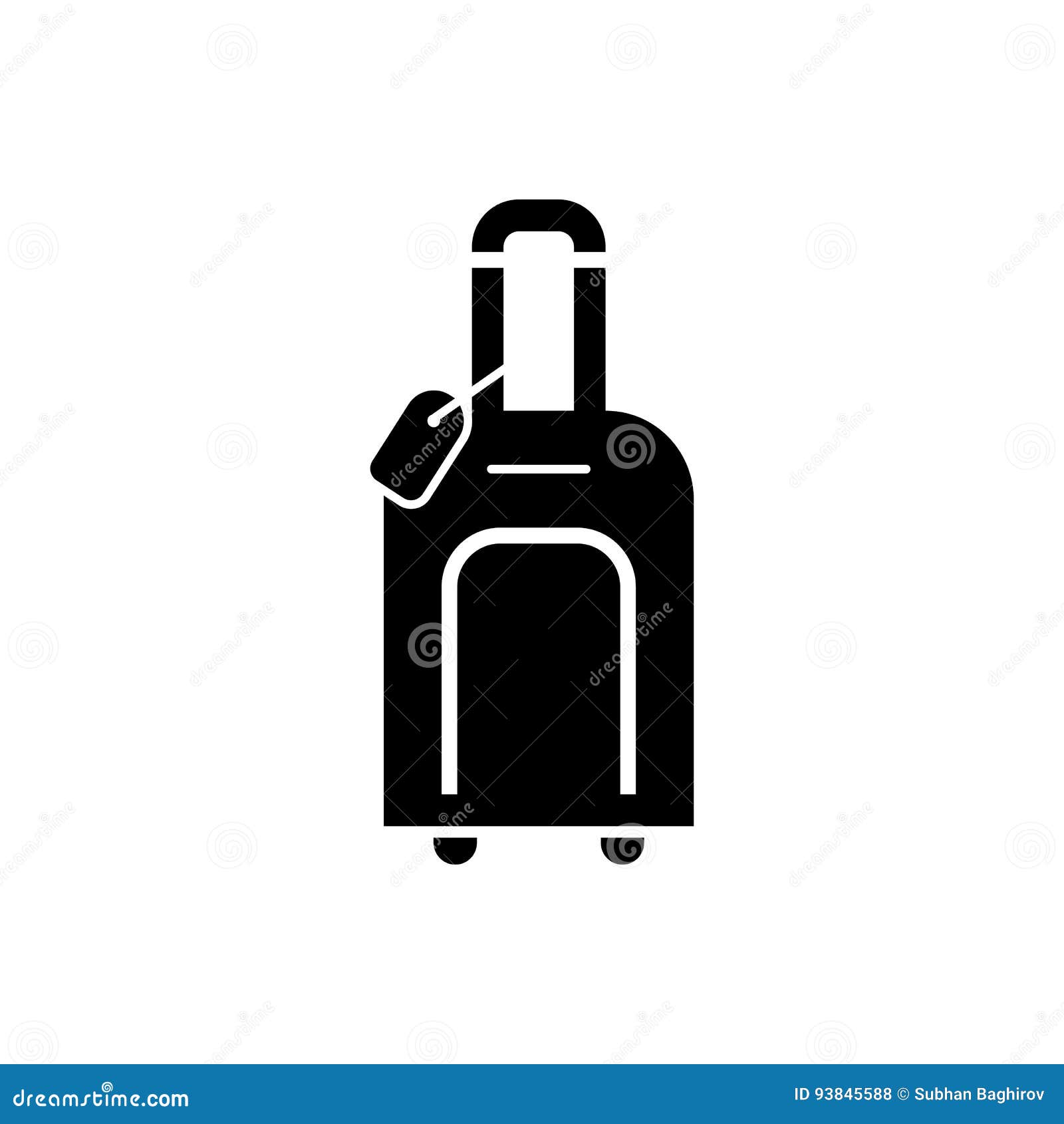 Luggage Icon Simple Flat Style Vector Illustration. Baggage Symbol ...