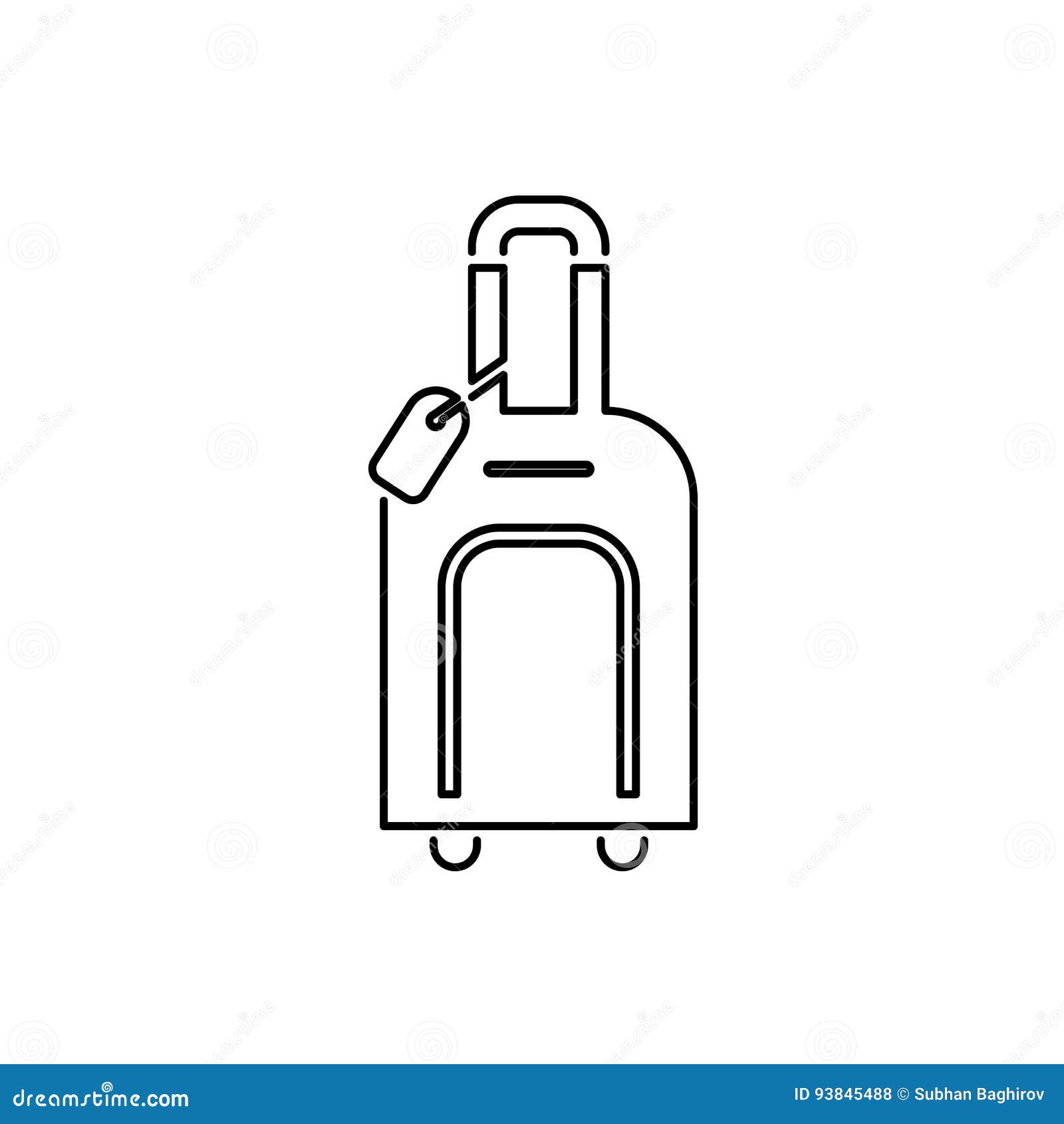 Luggage Icon Simple Flat Style Vector Illustration. Baggage Symbol ...
