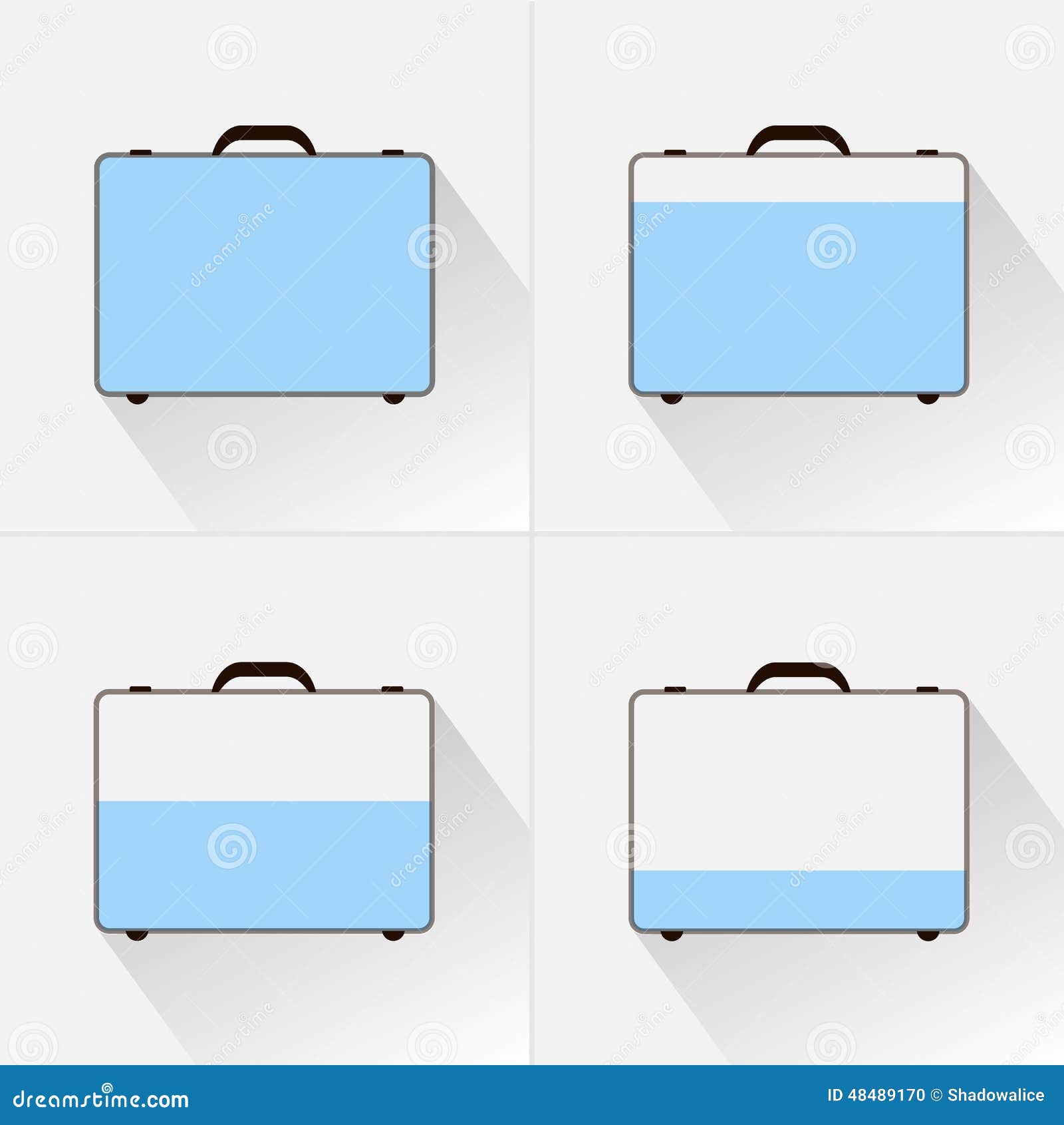 Luggage Icons Set Great for Any Use. Vector EPS10 Stock Vector ...