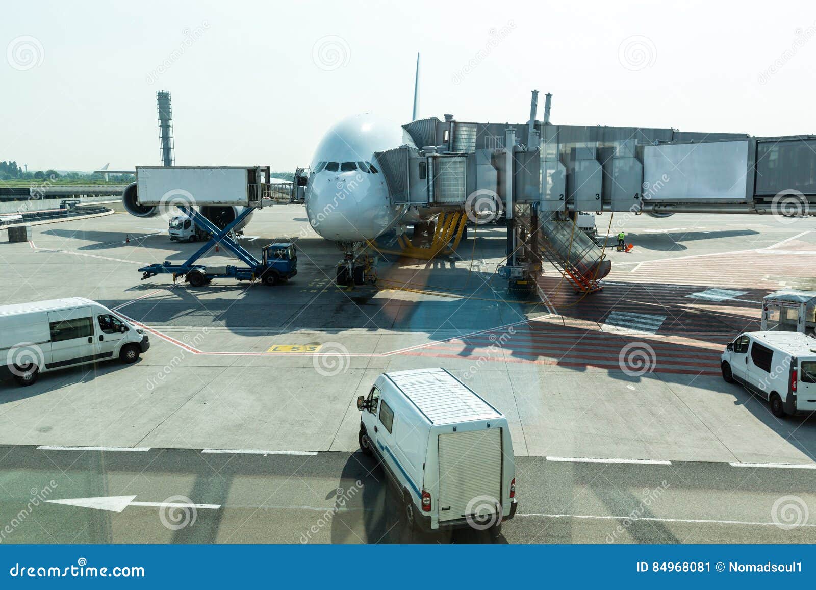Luggage Loading in Airplane. Stock Image - Image of nose, arrival: 84968081