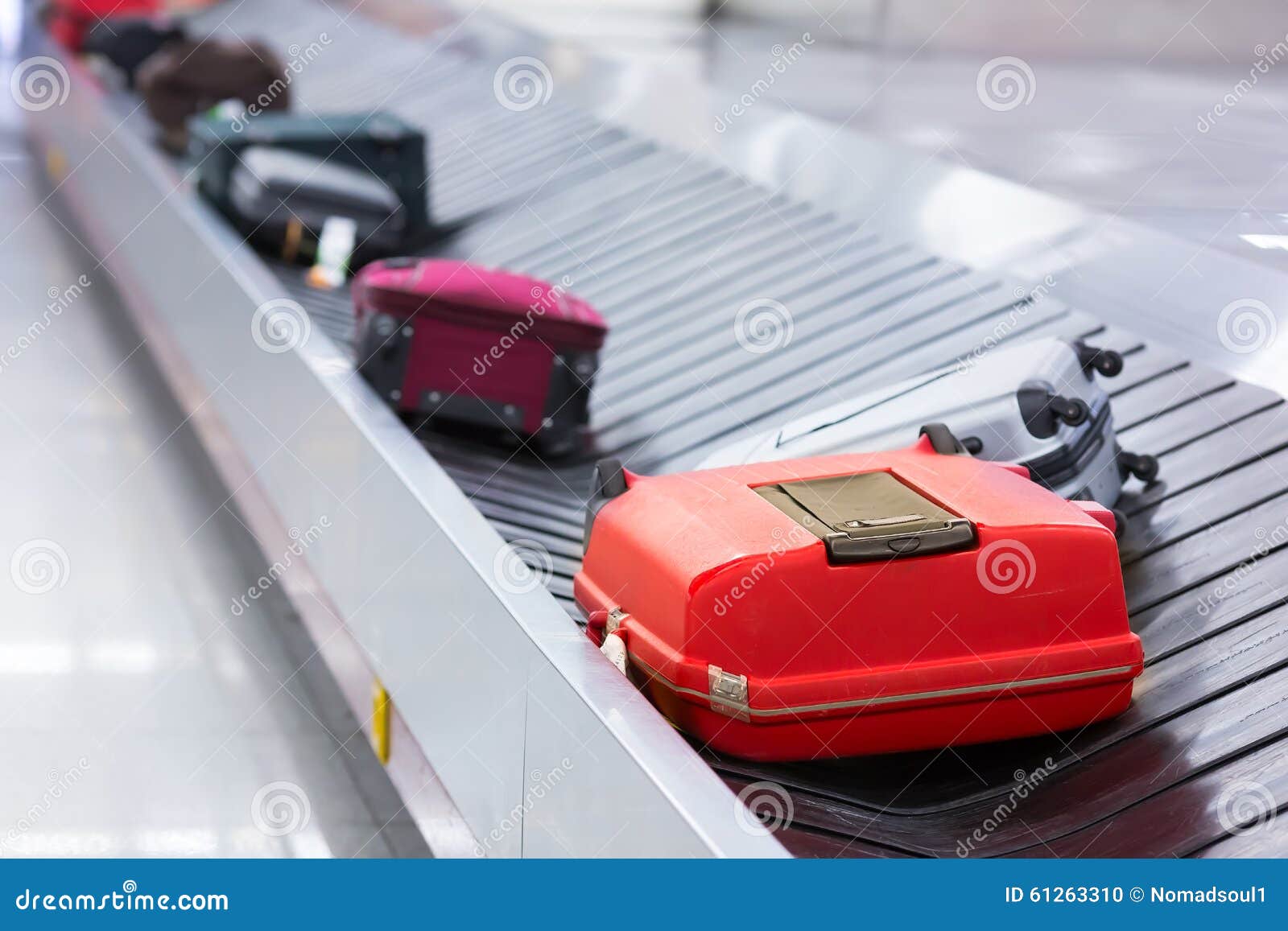 Luggage on the track stock photo. Image of equipment - 61263310