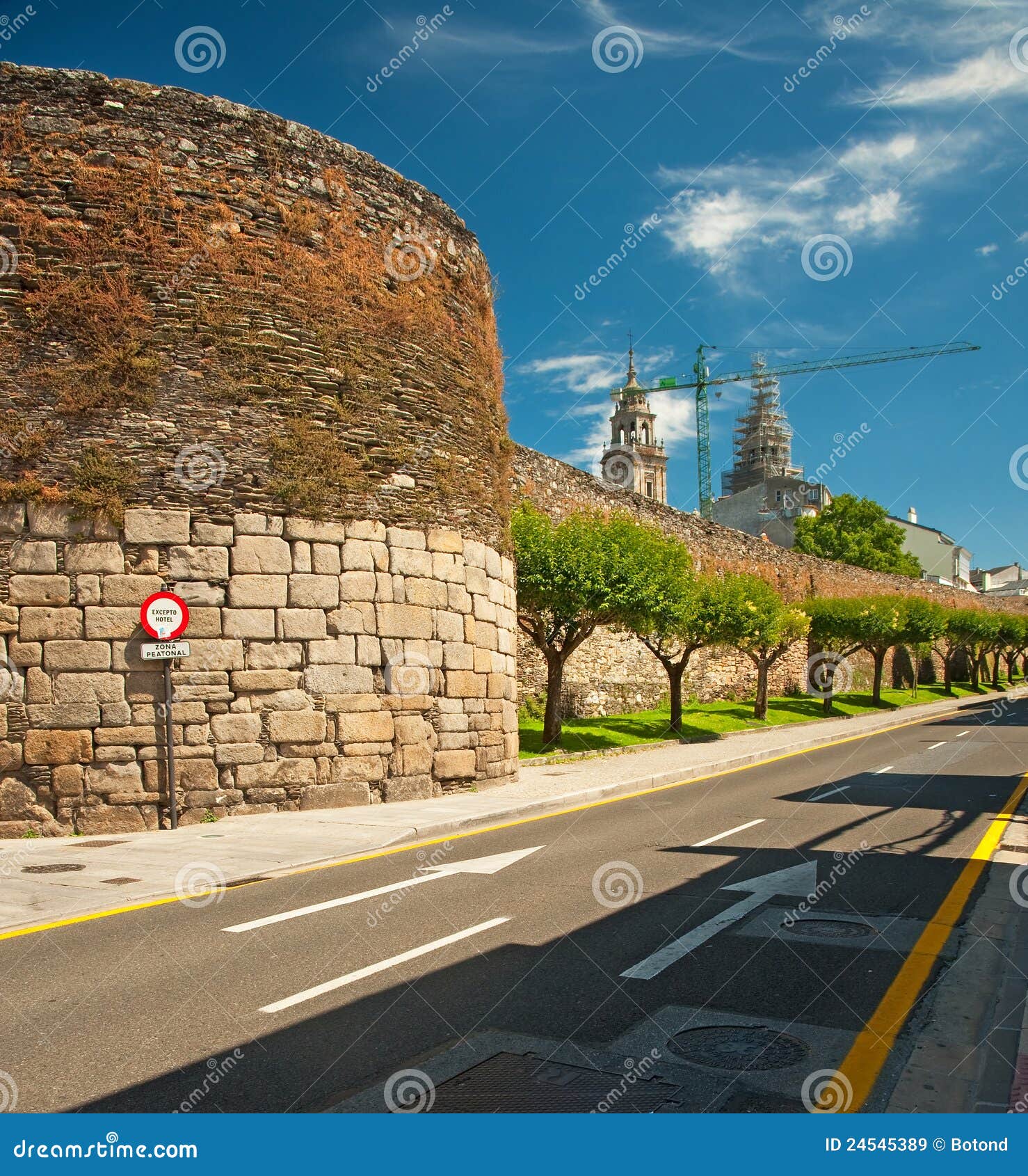 Lugo stock image. Image of historical, entrance, pillar - 24545389