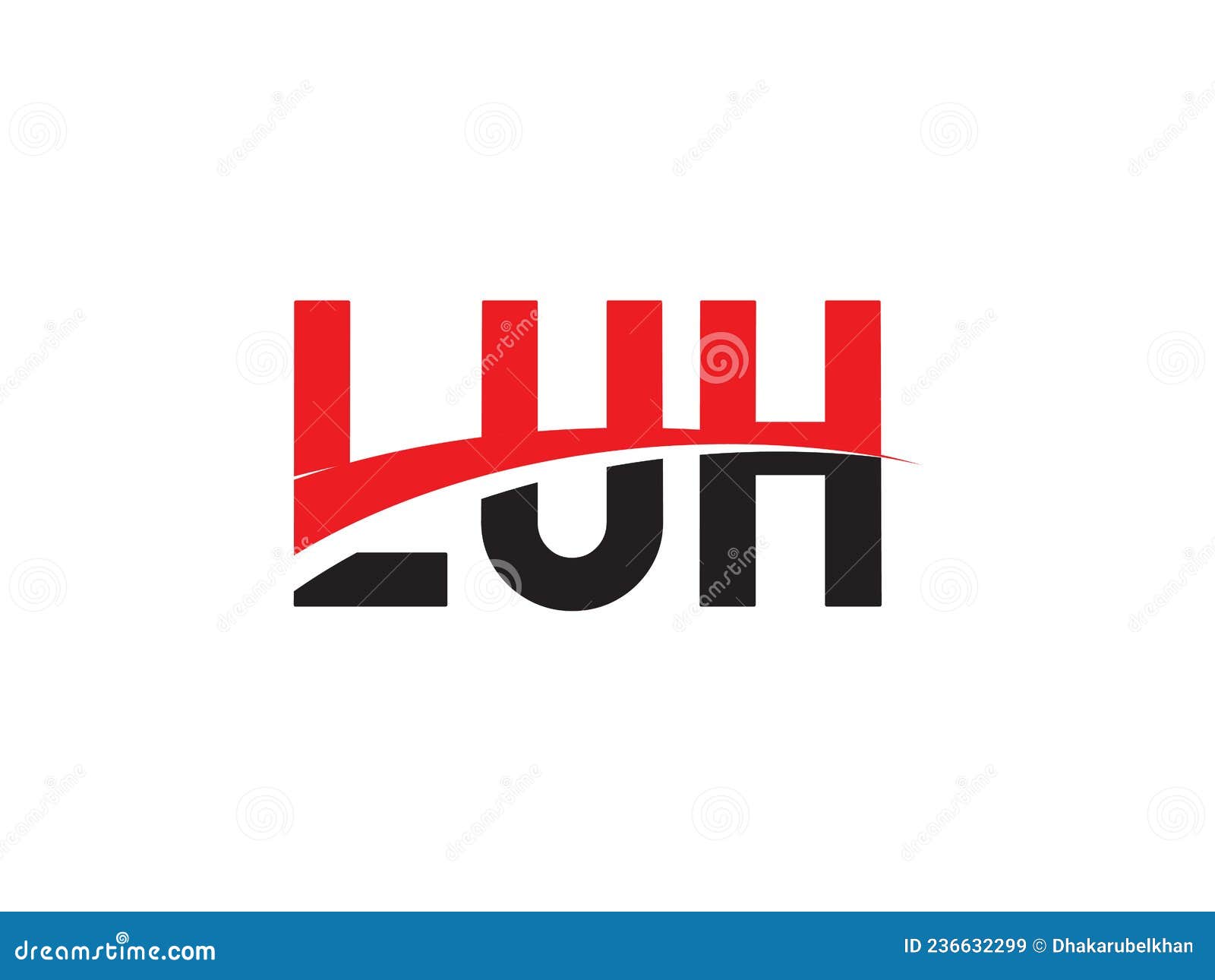 LUH Letter Initial Logo Design Stock Vector - Illustration of logo ...