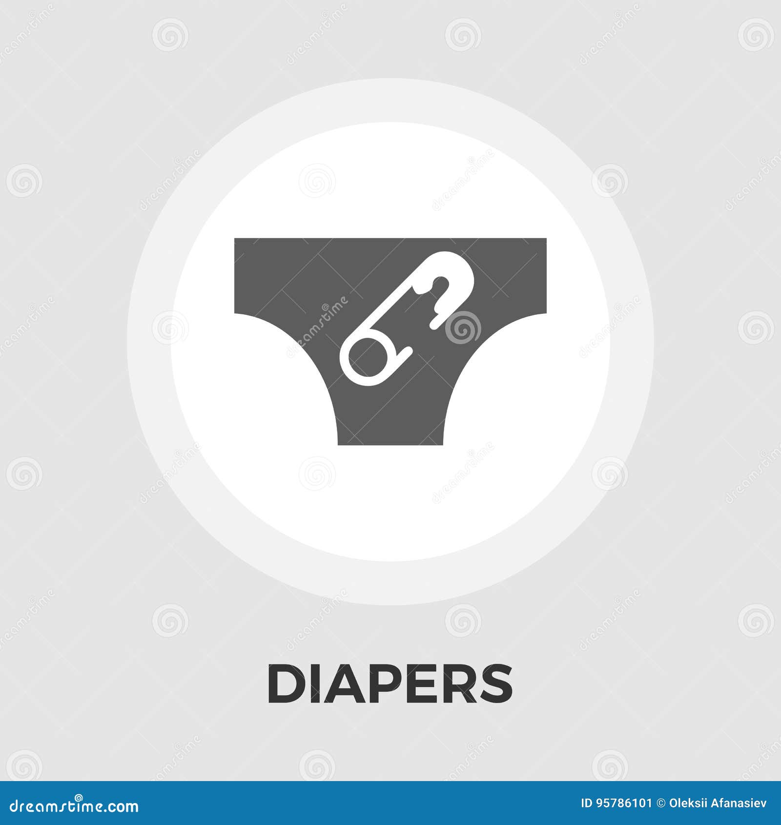 Luier Vector Vlak Pictogram Vector Illustratie - Illustration of ...