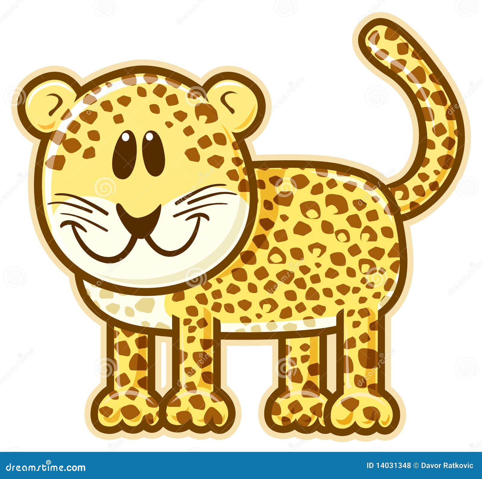 Luipaard vector illustratie. Illustration of vlekken - 14031348