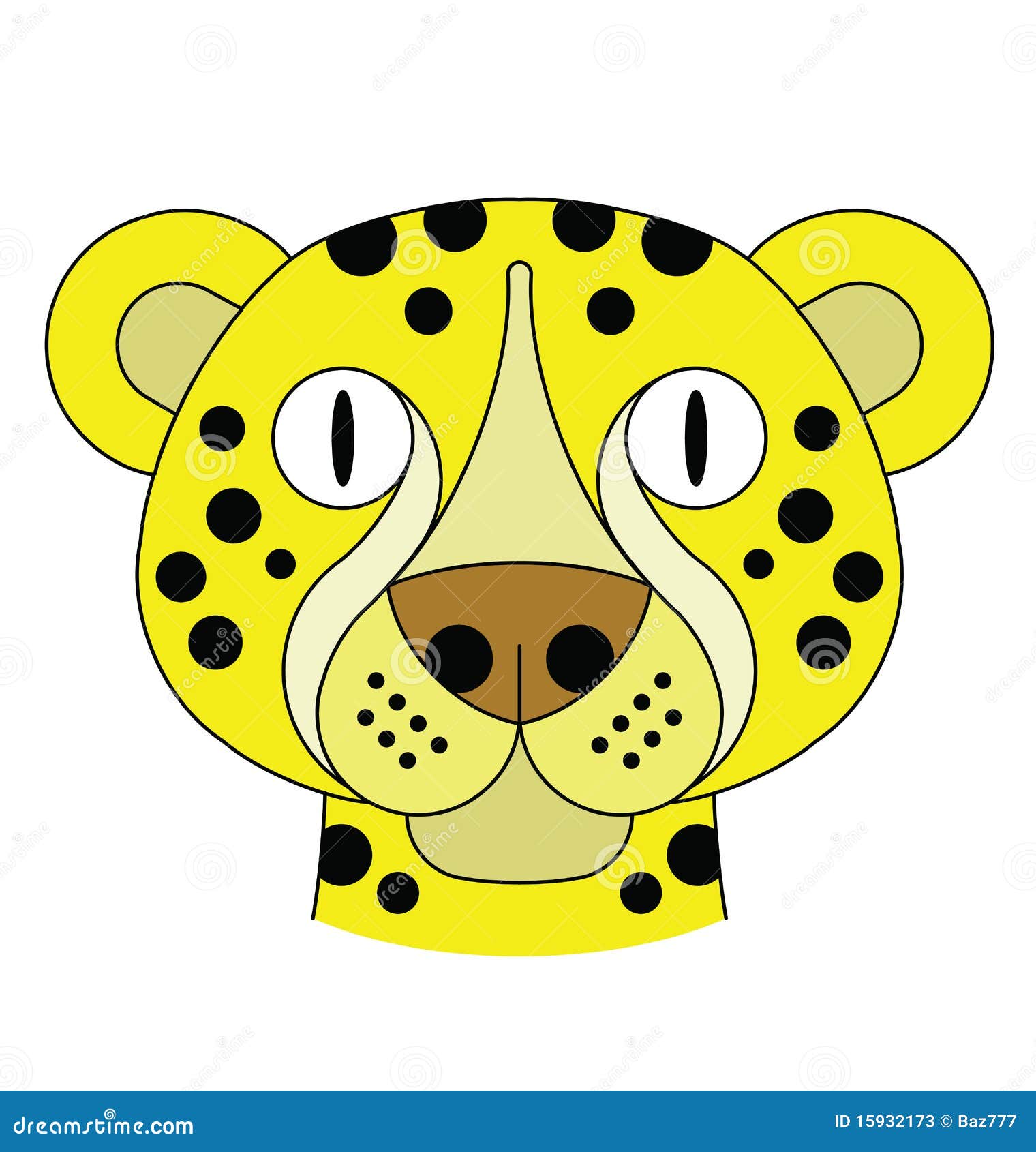 Luipaard vector illustratie. Illustration of roofzuchtig - 15932173