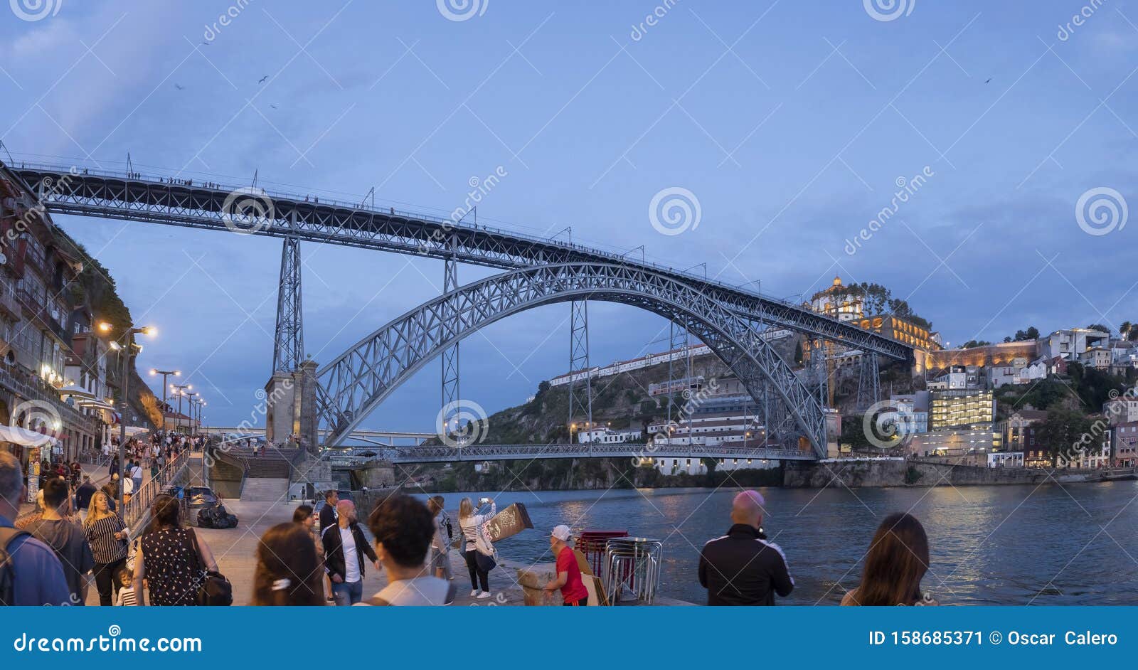 Luis I bridge at Porto editorial photo. Image of overcast - 158685371