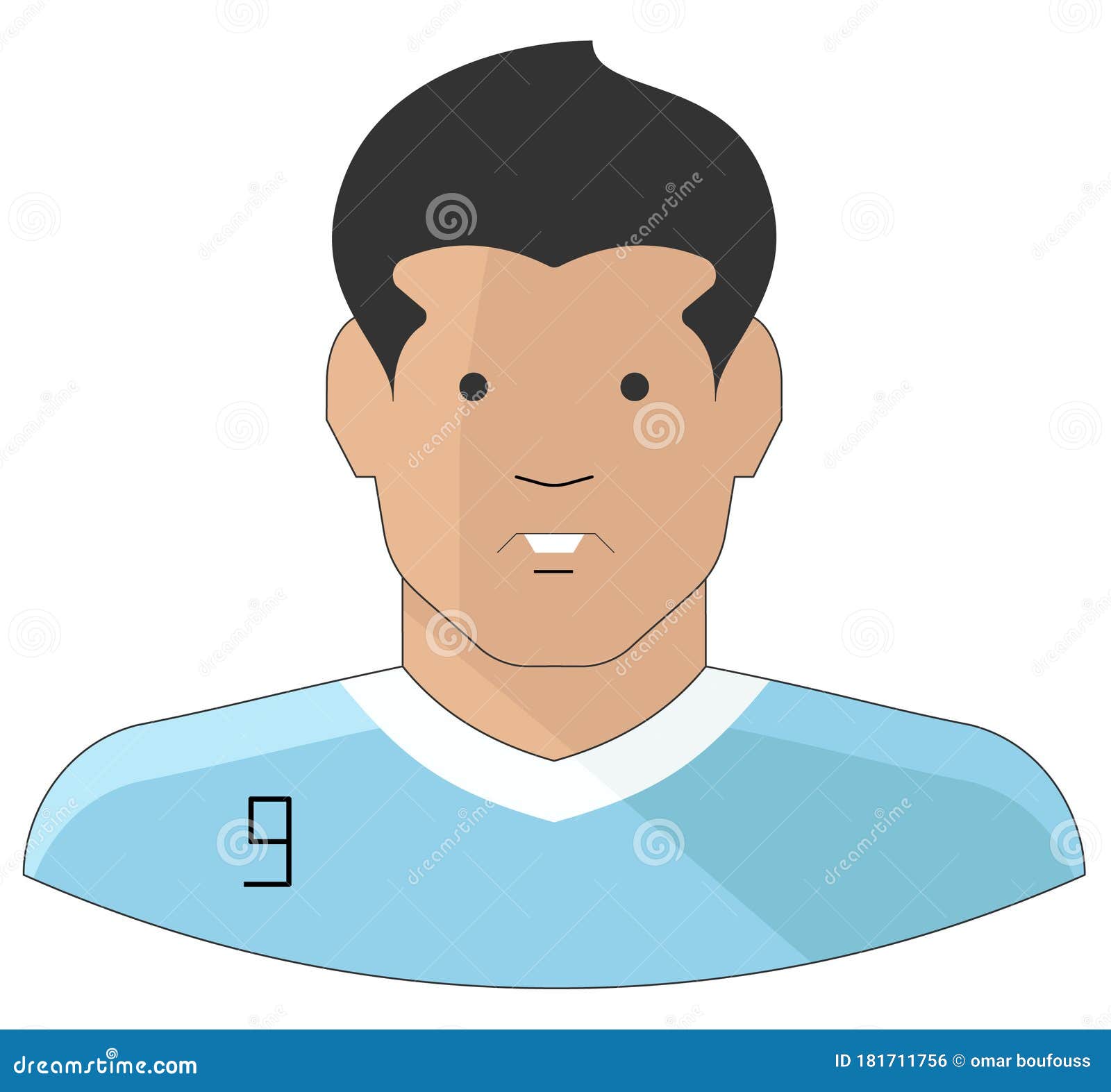 Luis Suarez Face Vector Illustration Stock Vector - Illustration of ...