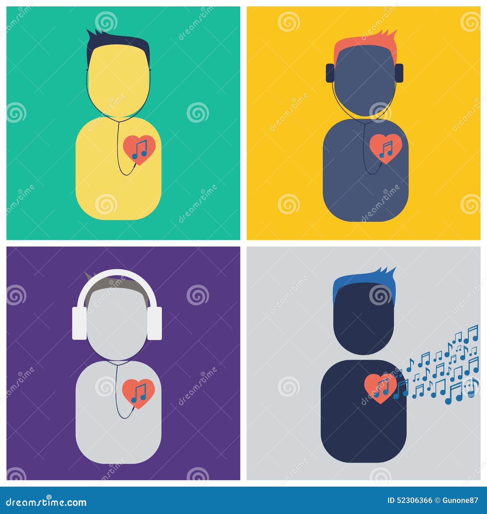 Luister aan uw hart vector illustratie. Illustration of verschillend ...