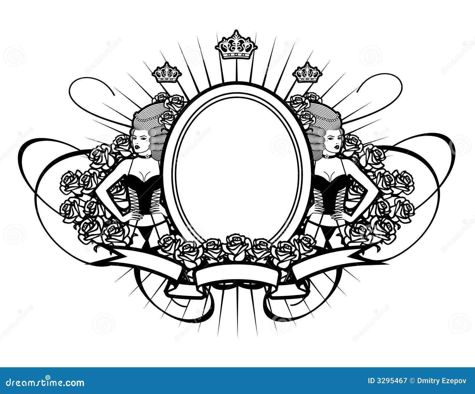 Lujuria del marco ilustración del vector. Ilustración de caliente - 3295467